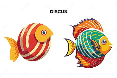 Discus Fish Vector Illustration: a Versatile Design Resource Stock ...