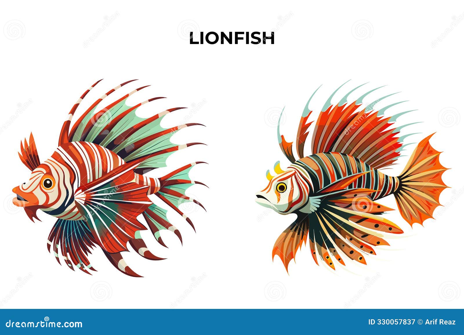 Lionfish Vector Illustration: a Versatile Design Resource Stock Vector ...
