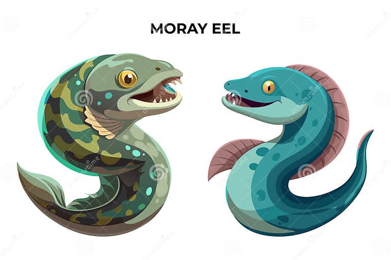 Moray Eel Vector Illustration: a Versatile Design Resource Stock Vector ...