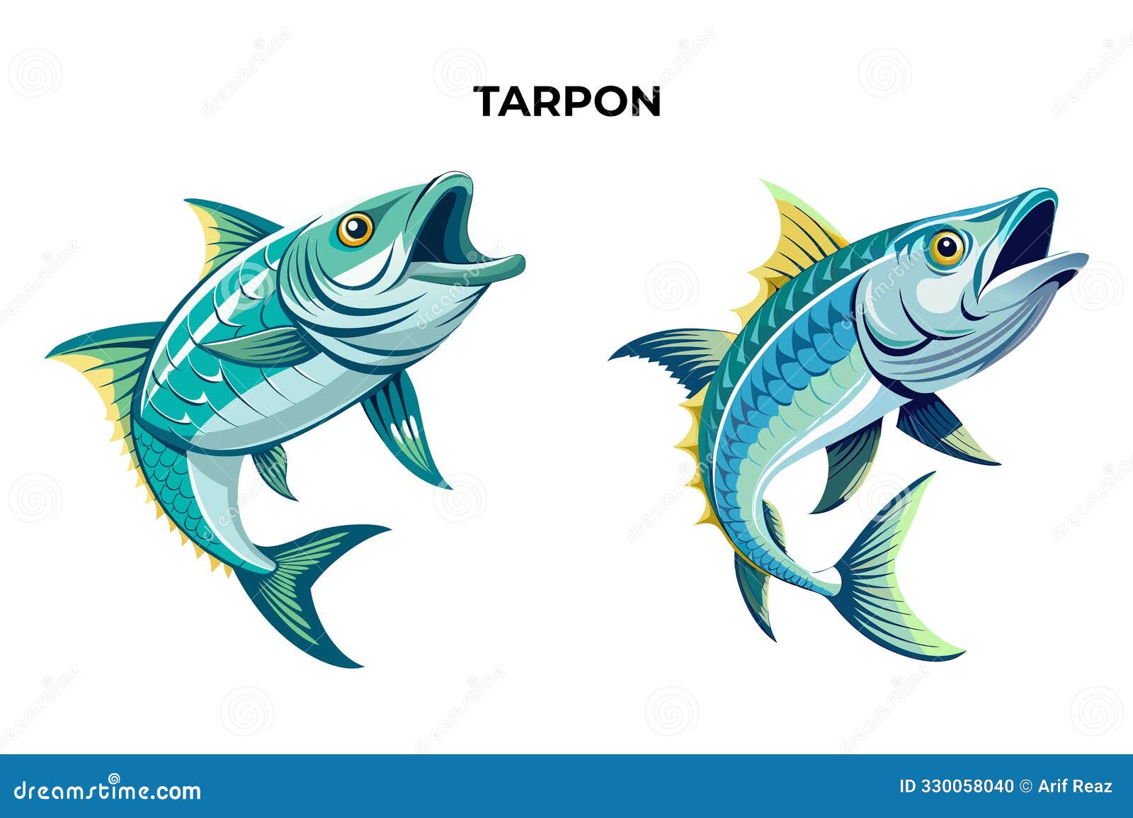 Tarpon Fish Vector Illustration: a Versatile Design Resource Stock ...