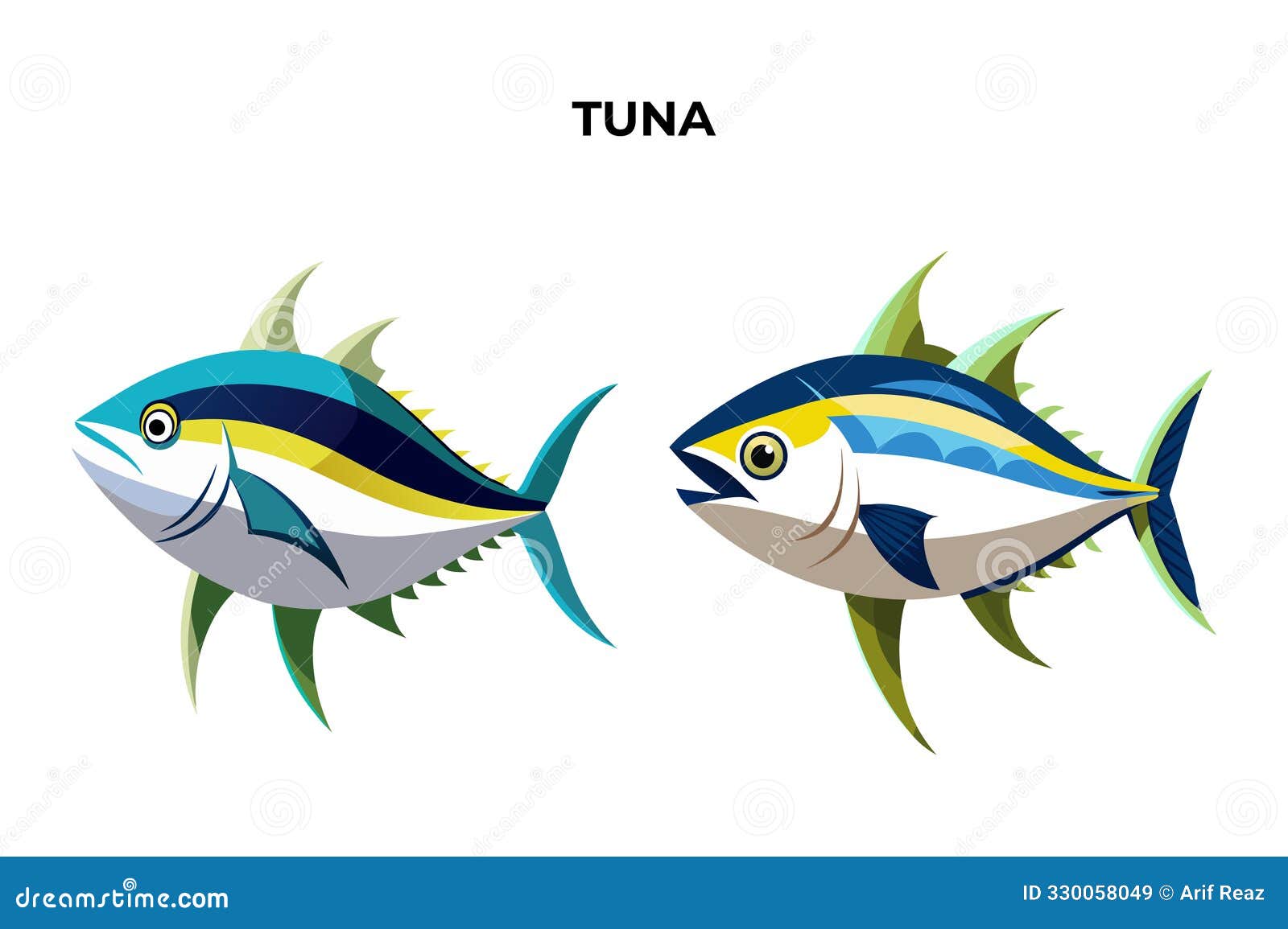 Tuna Fish Vector Illustration: a Versatile Design Asset Stock Vector ...