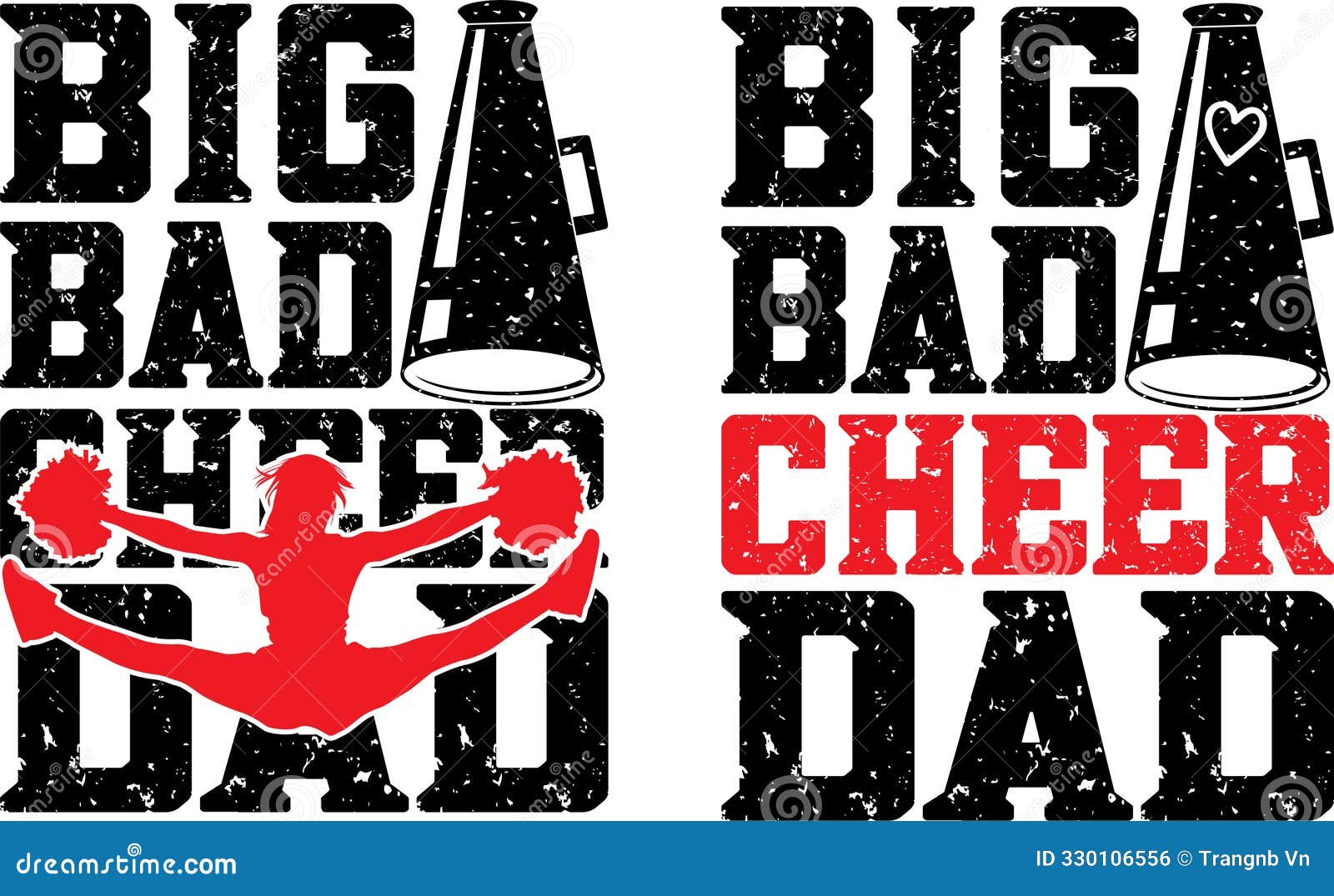 4 Styles Cheer Leader, Cheerleading, Cheer Pom Poms Files Vector ...