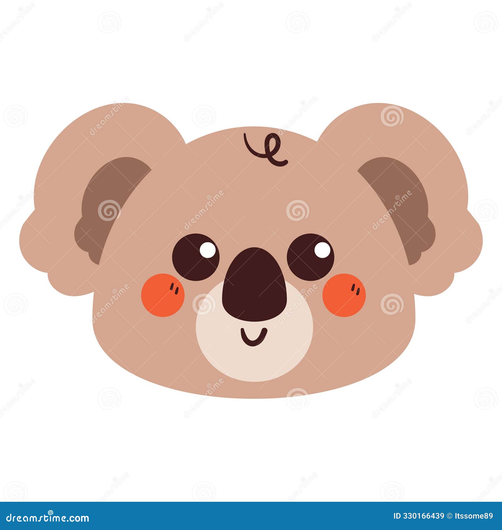 Hand Drawing Cartoon Koala Sticker Stock Vector - Illustration of print ...