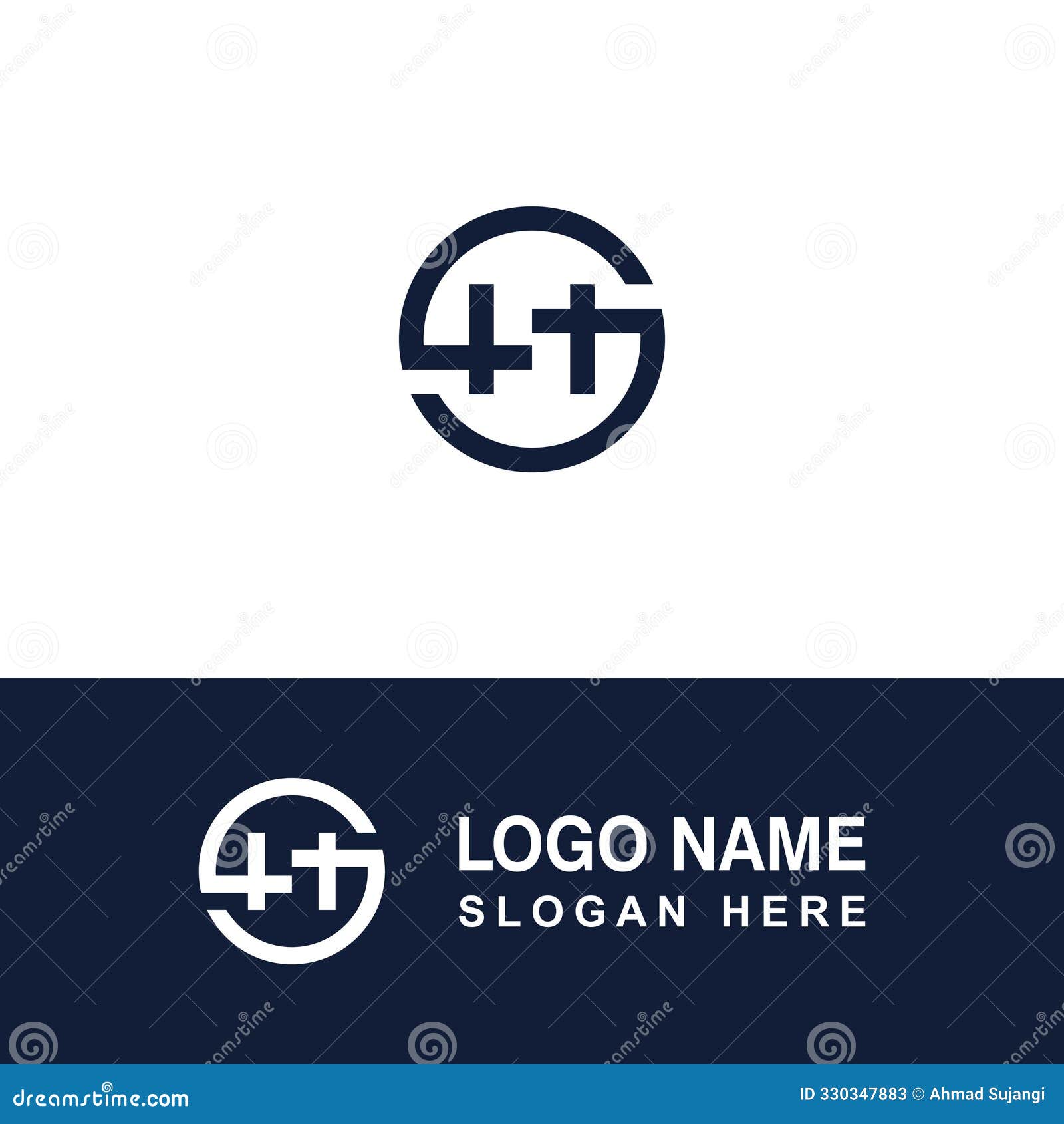 SH or HS logo template. stock vector. Illustration of circle - 330347883