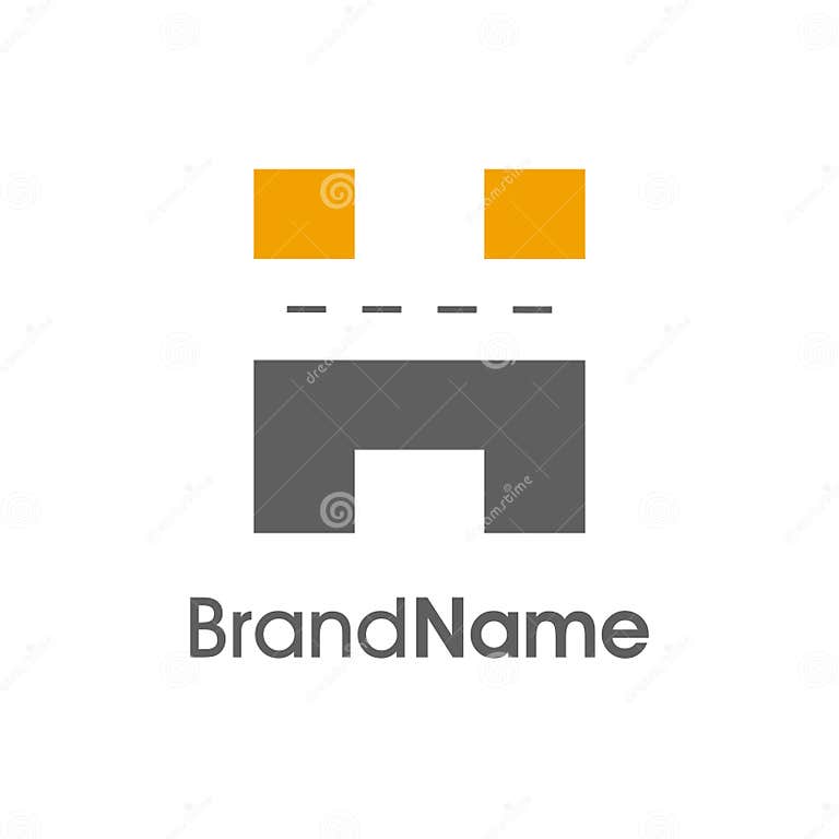 Simple Illustration Initial H Way Logo Stock Illustration ...