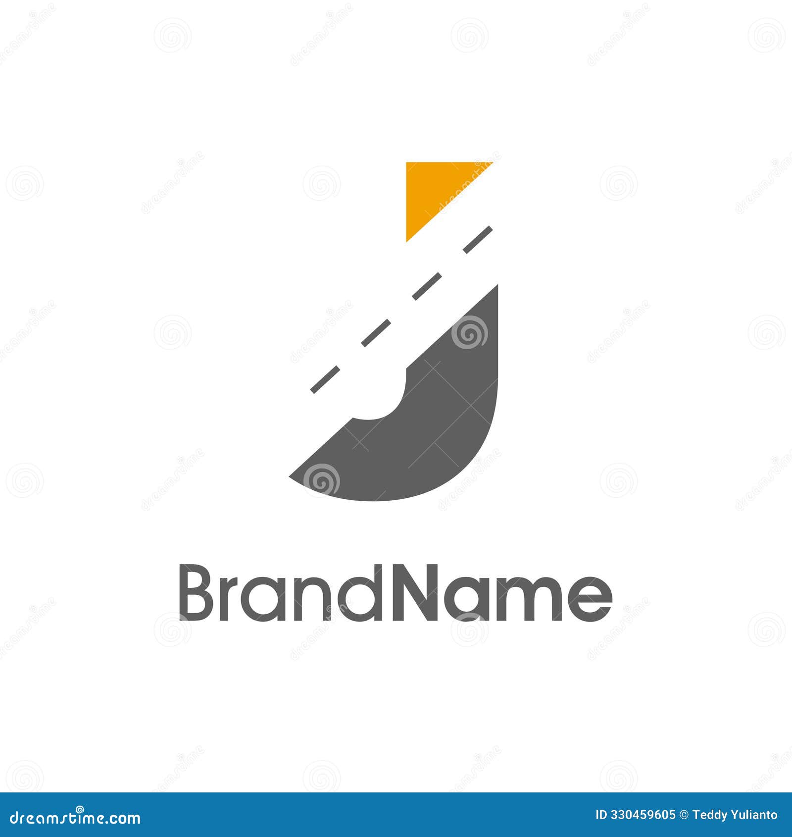 Simple Illustration Initial J Way Logo Stock Illustration ...