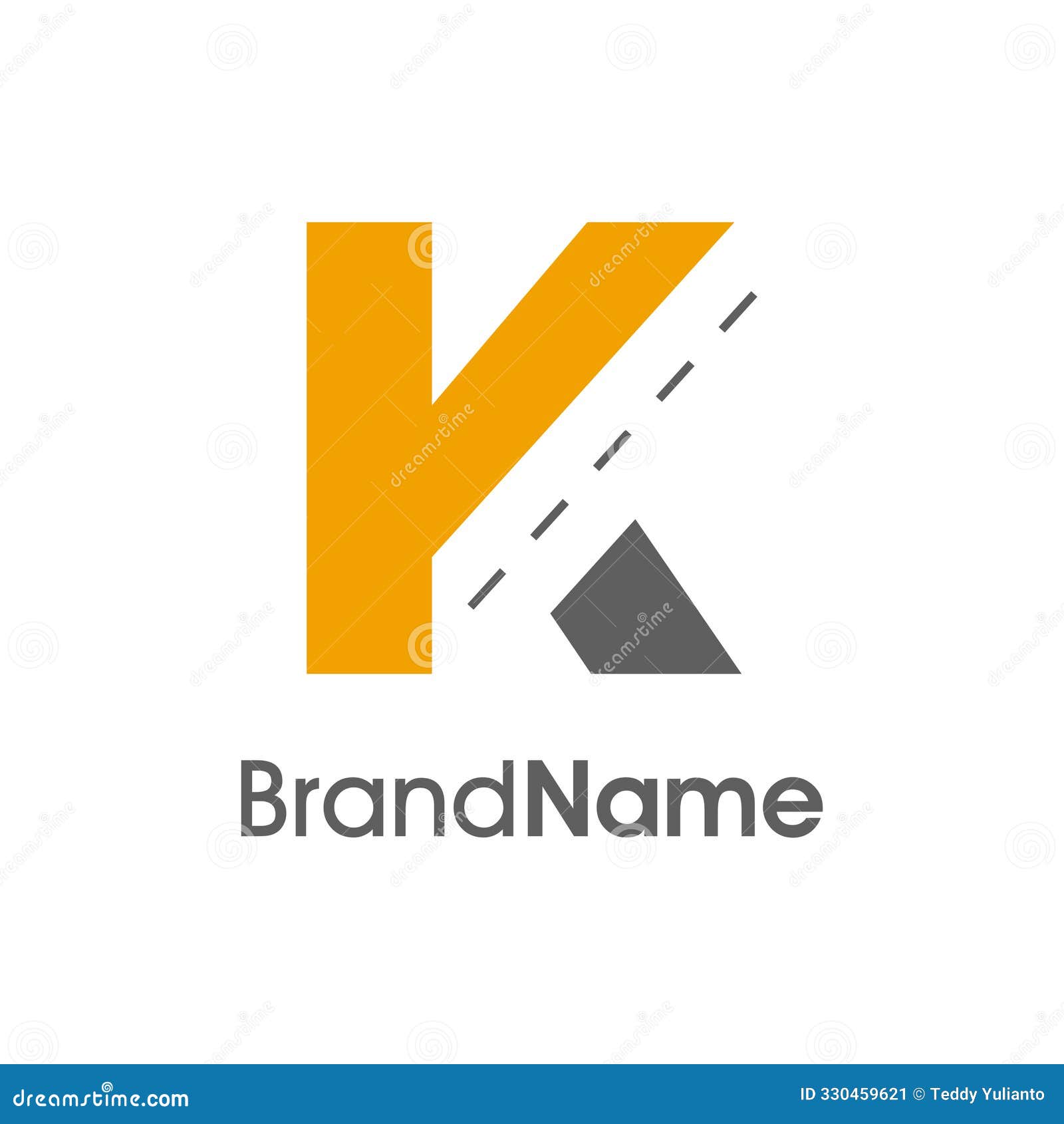 Simple Illustration Initial K Way Logo Stock Illustration ...