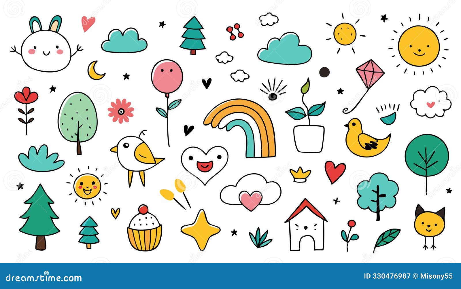 Hand-drawn Cartoon Character Illustration Stock Illustration ...