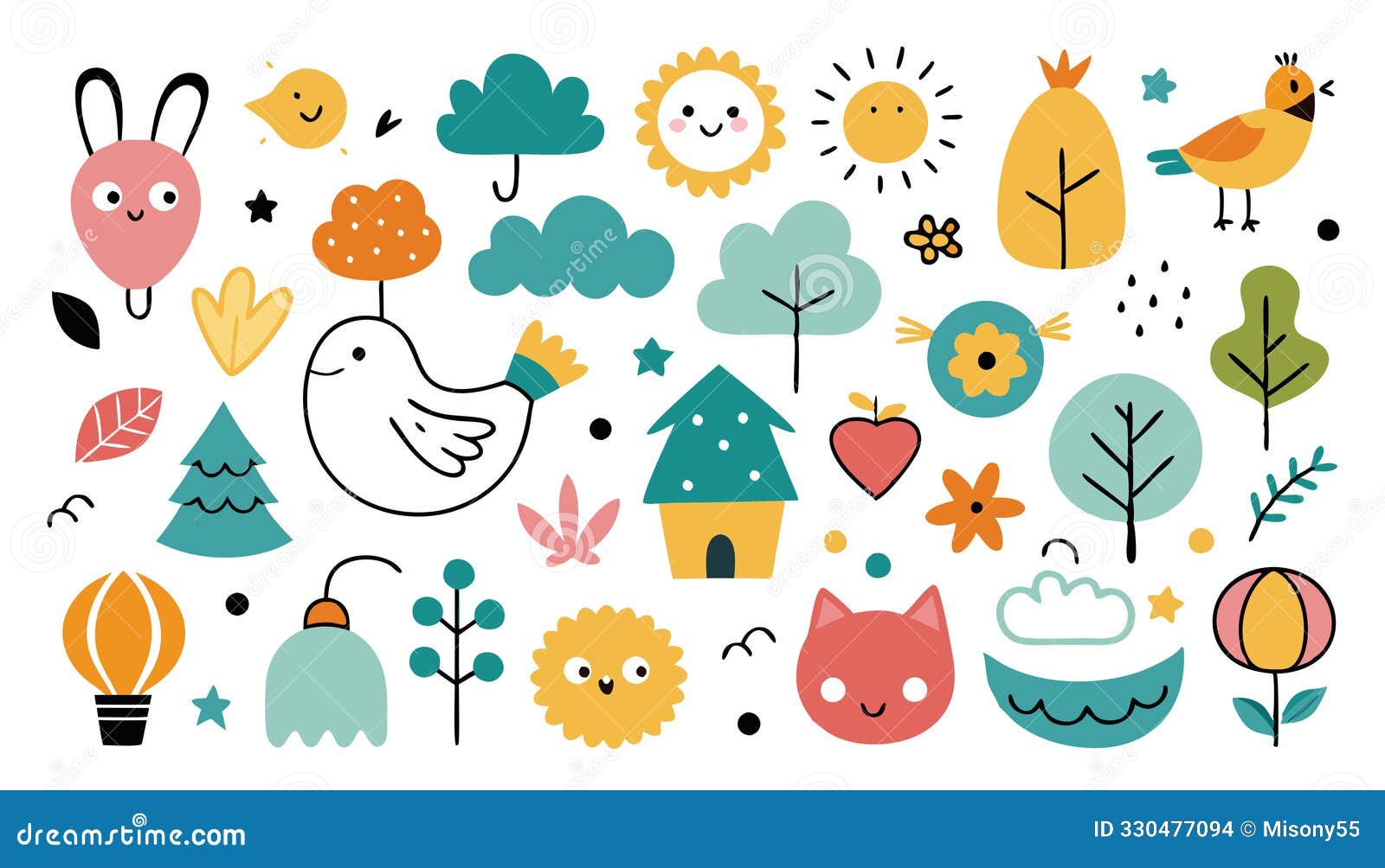 Hand-drawn Cartoon Character Illustration Stock Illustration ...