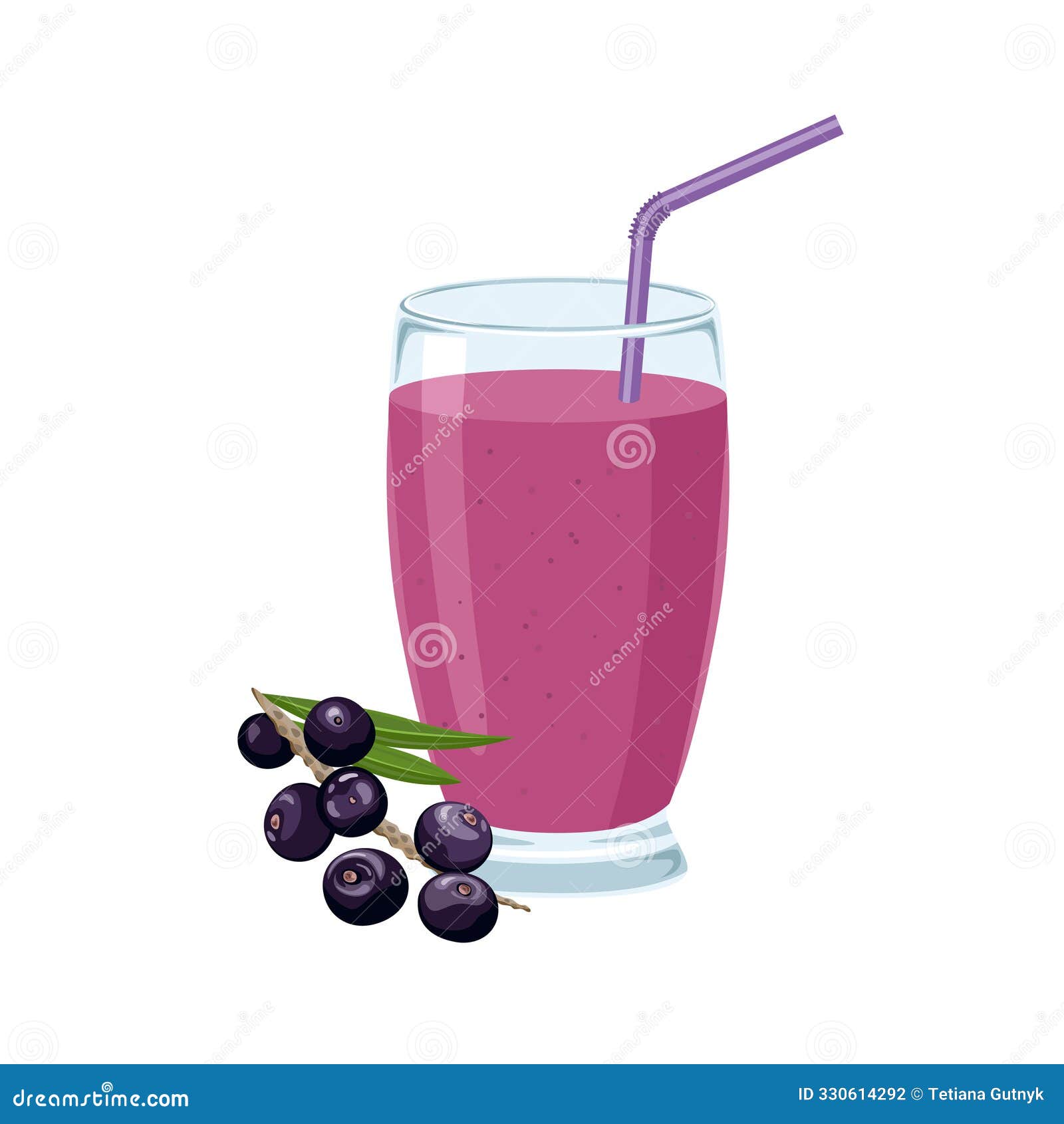 Acai Juice Fabrication Process Cartoon Vector | CartoonDealer.com #62121561