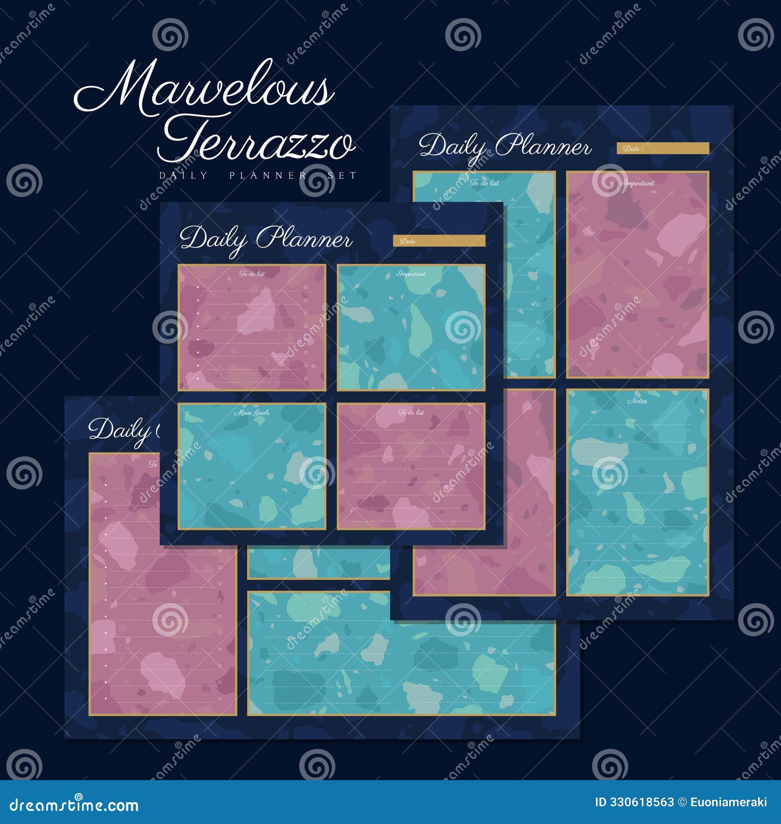 Planner Paper, To-do List Page Design. Cute Notebook, Notepad, Blank ...