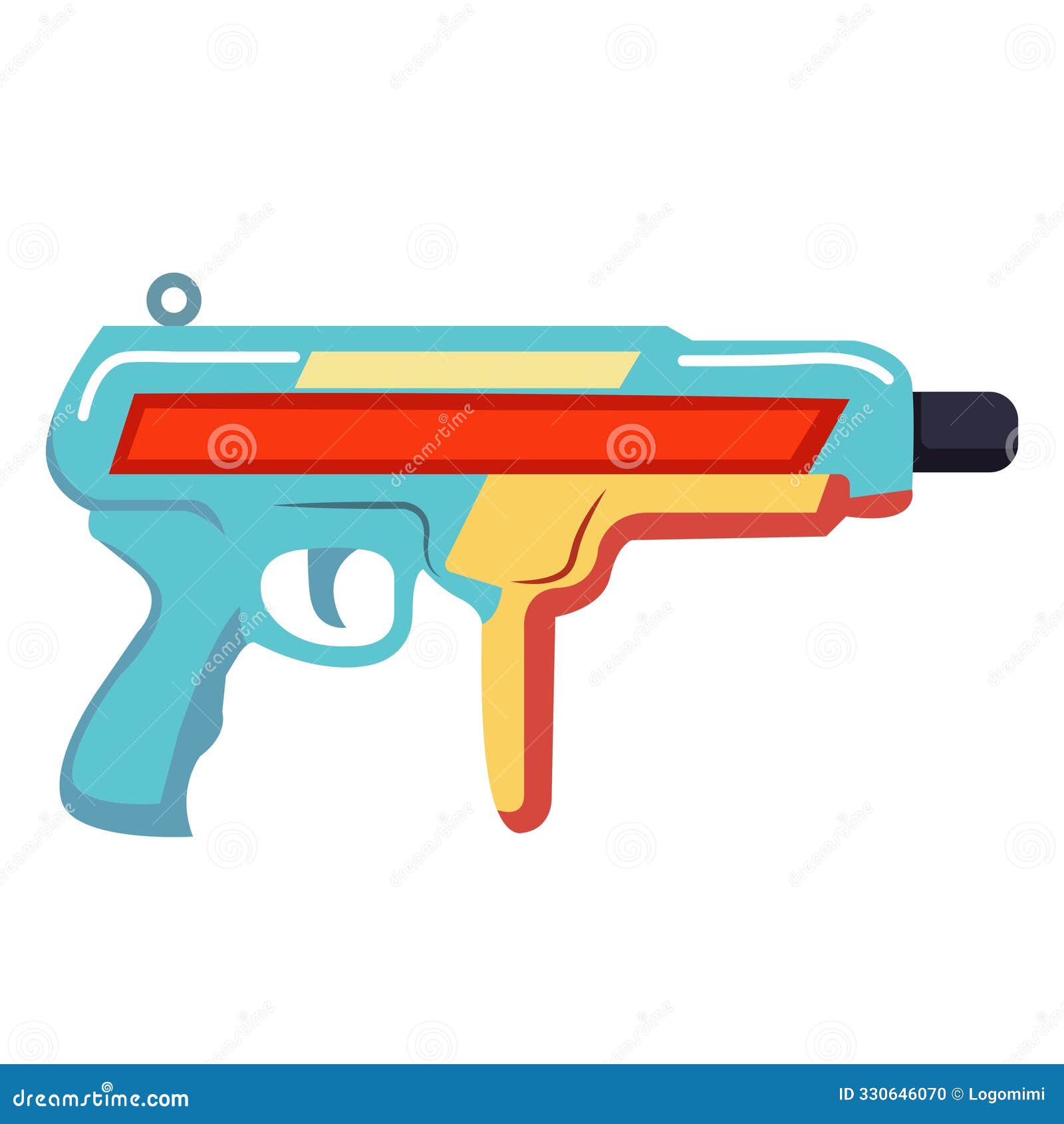 Laser Blaster Gun Cartoon Vector Illustration, Raygun Pistol Image ...