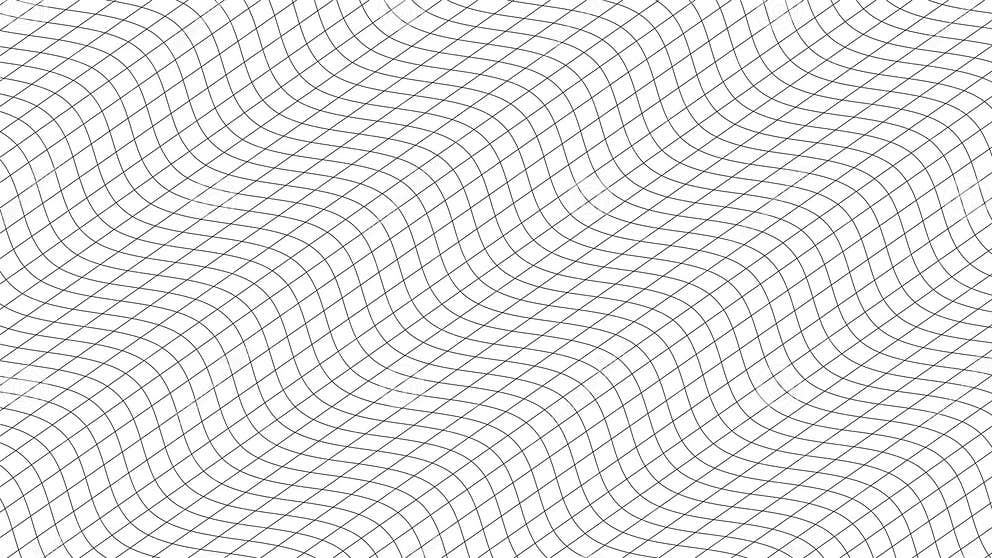 Diagonal Wavy Grid Pattern on White Background in 4k Resolution Stock ...