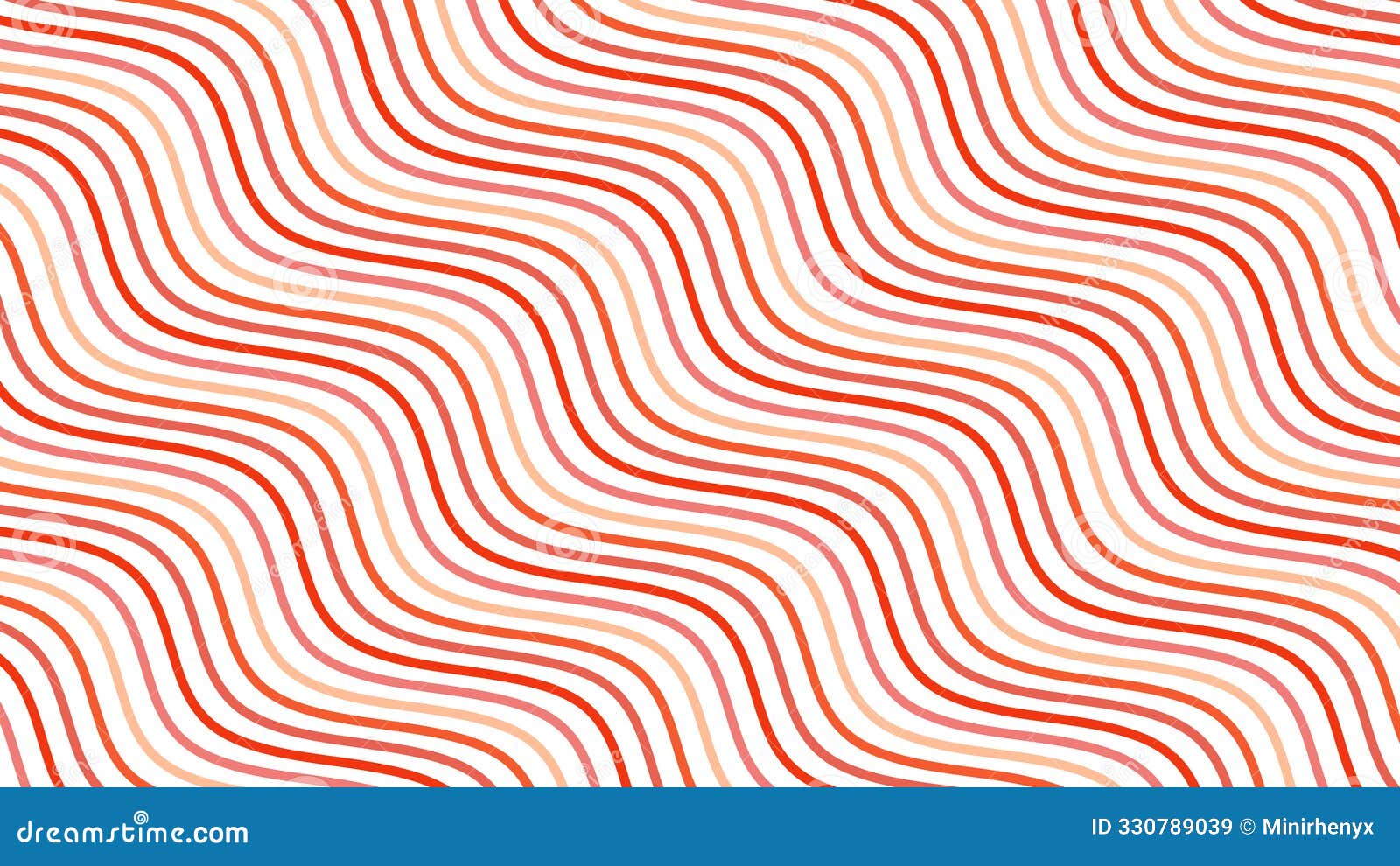 Retro Diagonal Colorful Wavy Contour Line Pattern on White Background ...