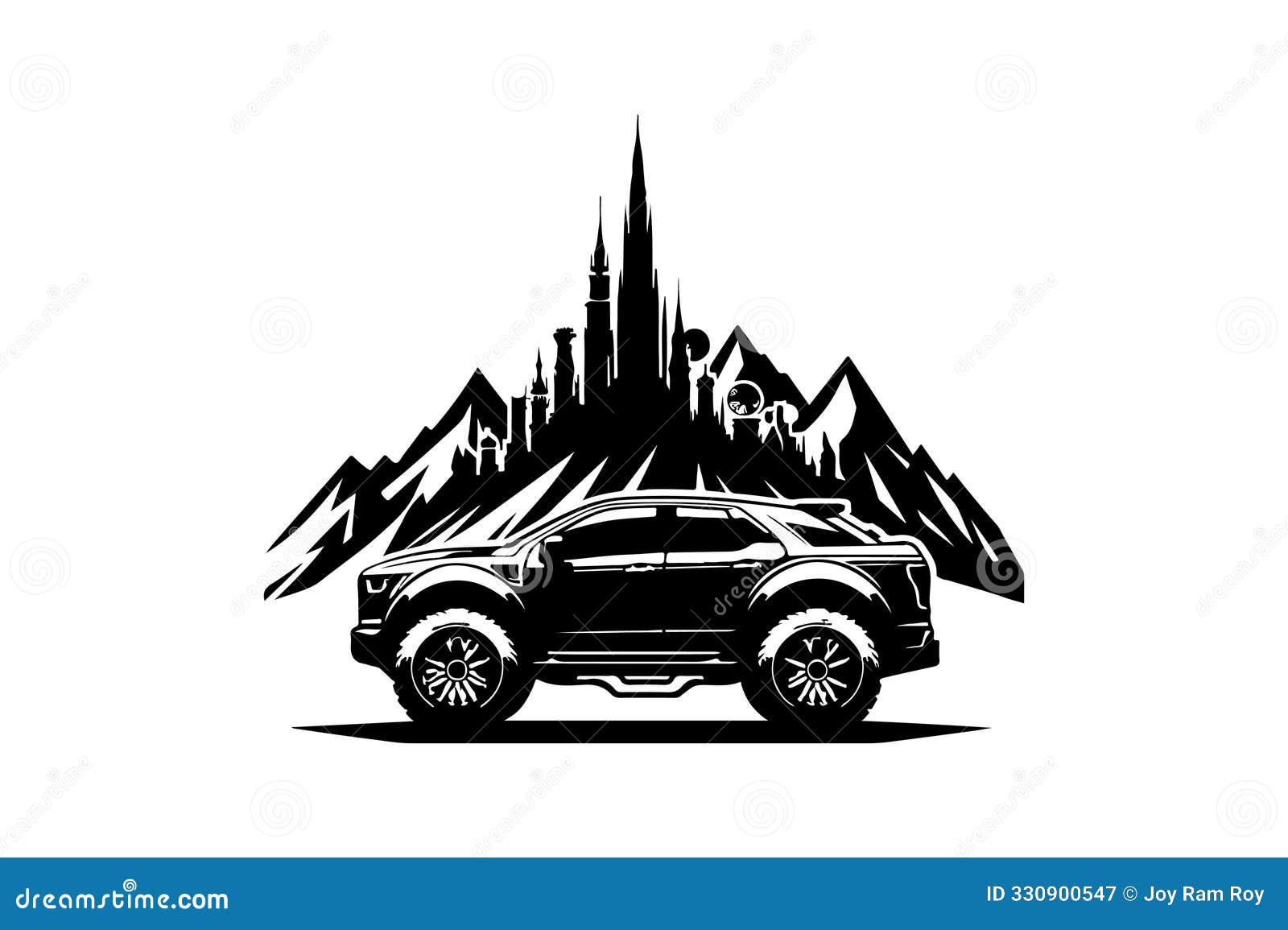 Snow Car Silhouette Vector Eps Stock Vector - Illustration of print ...