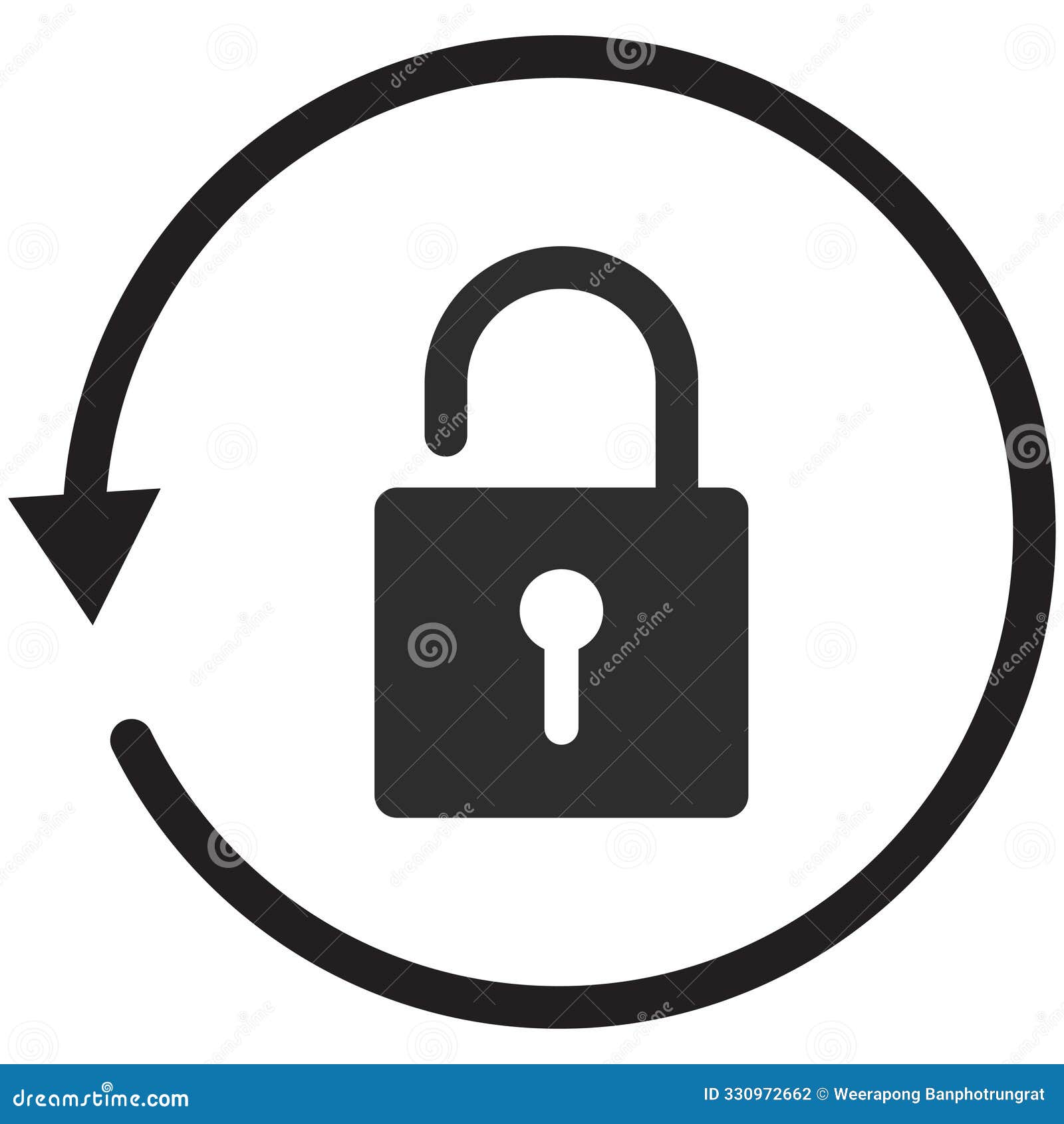 Padlock Vector for Protection the Privacy, the Cyber Security Sign ...
