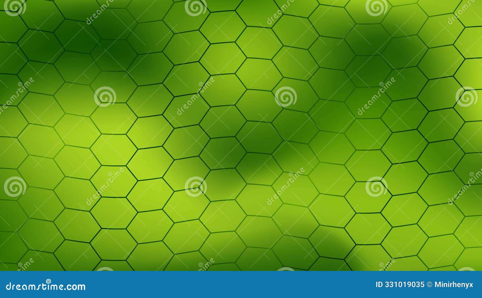 Abstract Green Snakeskin Hexagonal Pattern Stock Illustration ...
