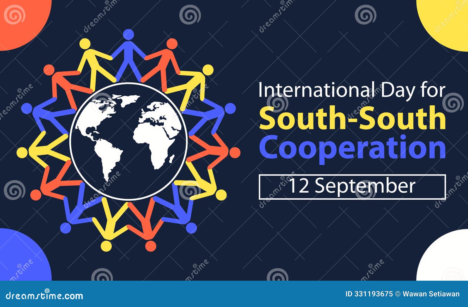 Illustration Vector Graphic of People Join Hands Around the Globe Stock ...