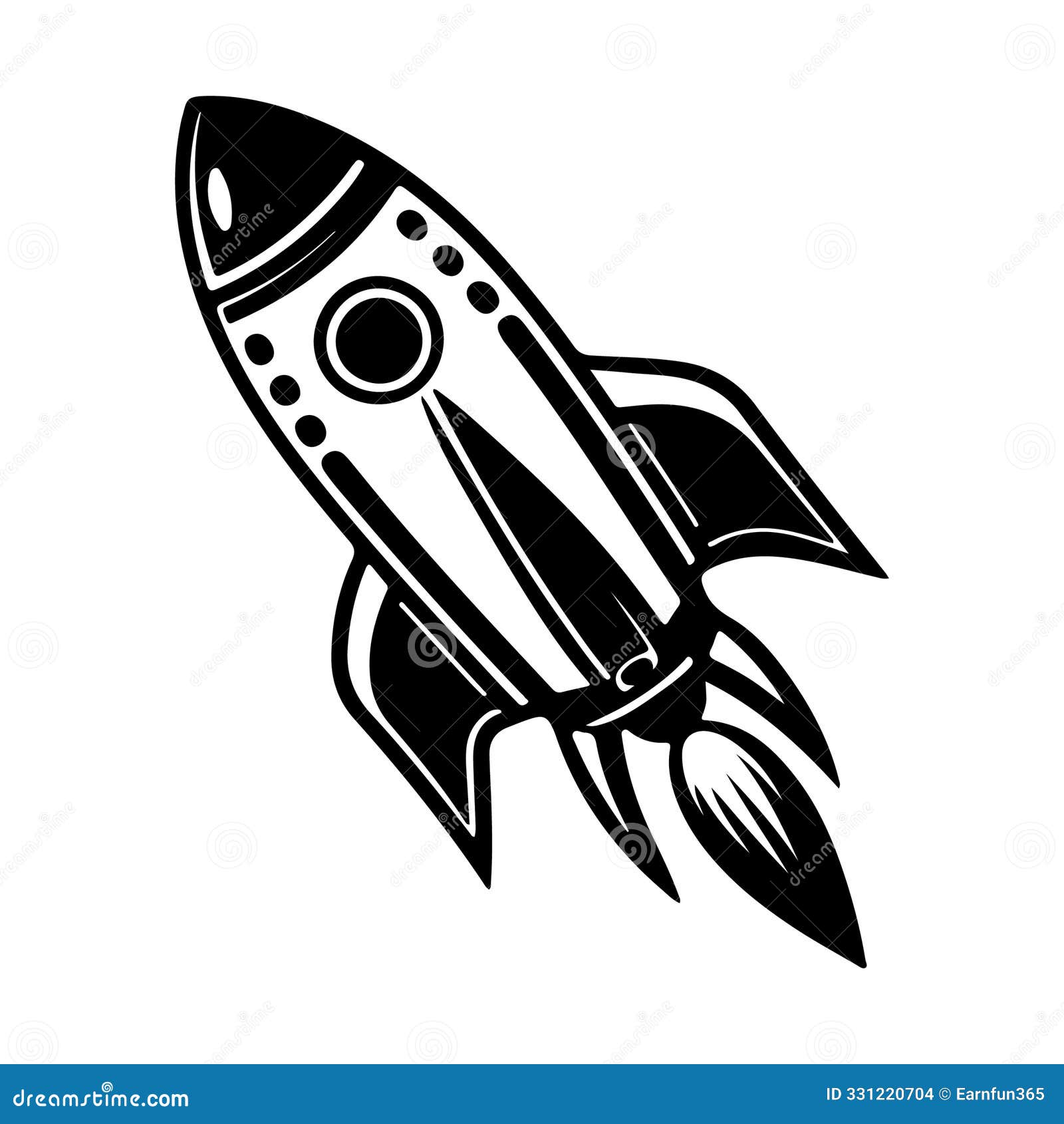 A Unique Logo about Rocket Launch Stock Illustration - Illustration of ...
