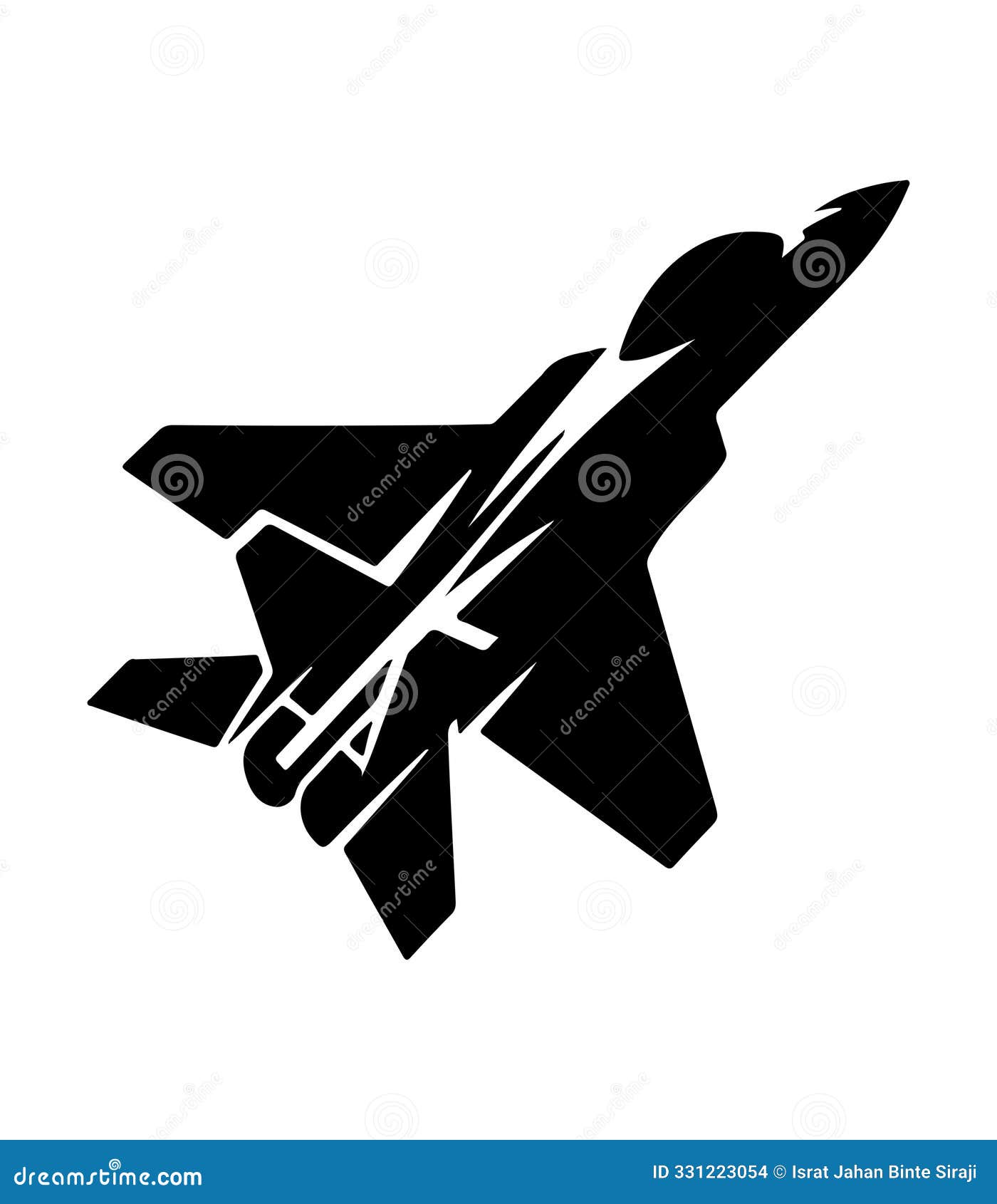 Military Fighter Jet Fighter Icon Simple Vector Sign Stock Illustration ...