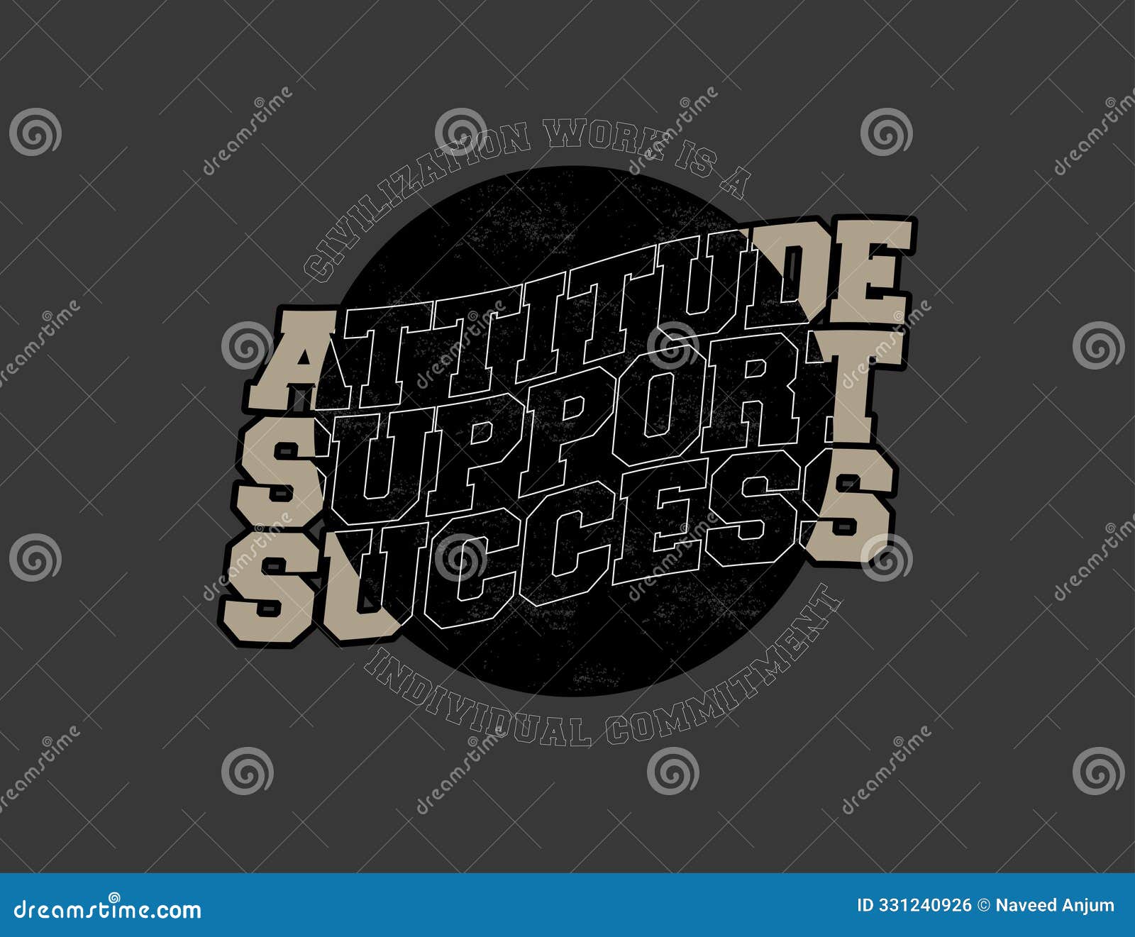 Motivational Text Design for Print on Clothing, Banner and Poster Stock ...