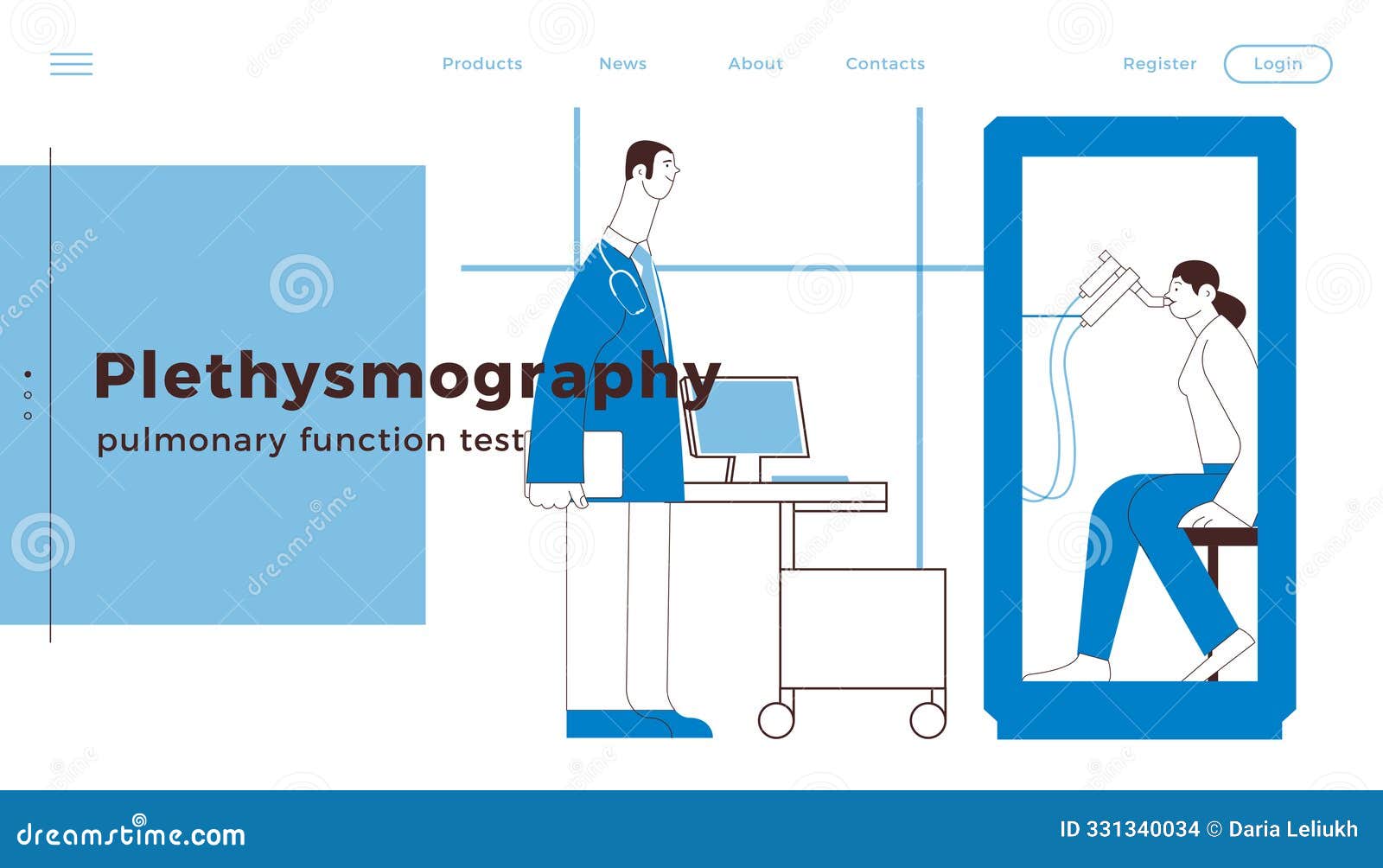 Male Medical Specialist and Female Patient Performs Whole Body ...