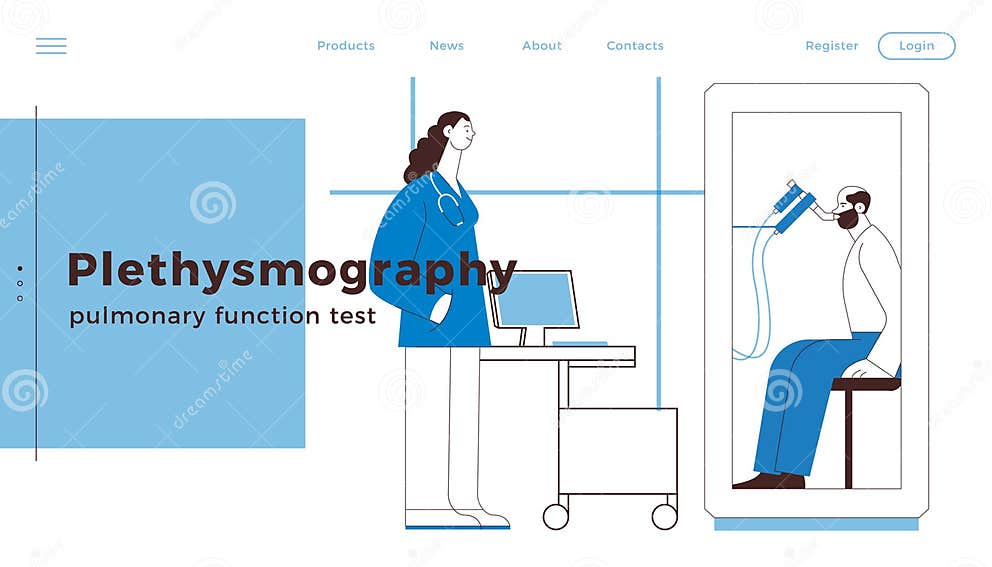 Female Medical Specialist and Male Patient Performs Whole Body ...