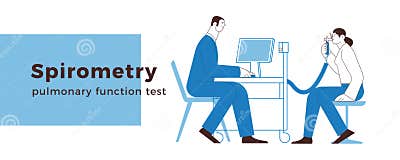 Spirometry. Pulmonary Function Test. Medical Specialist with Female ...