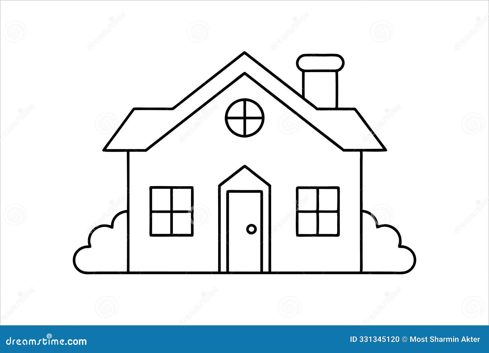 Set of Line Icons of Small and Tiny Houses Vector Illustration Stock ...