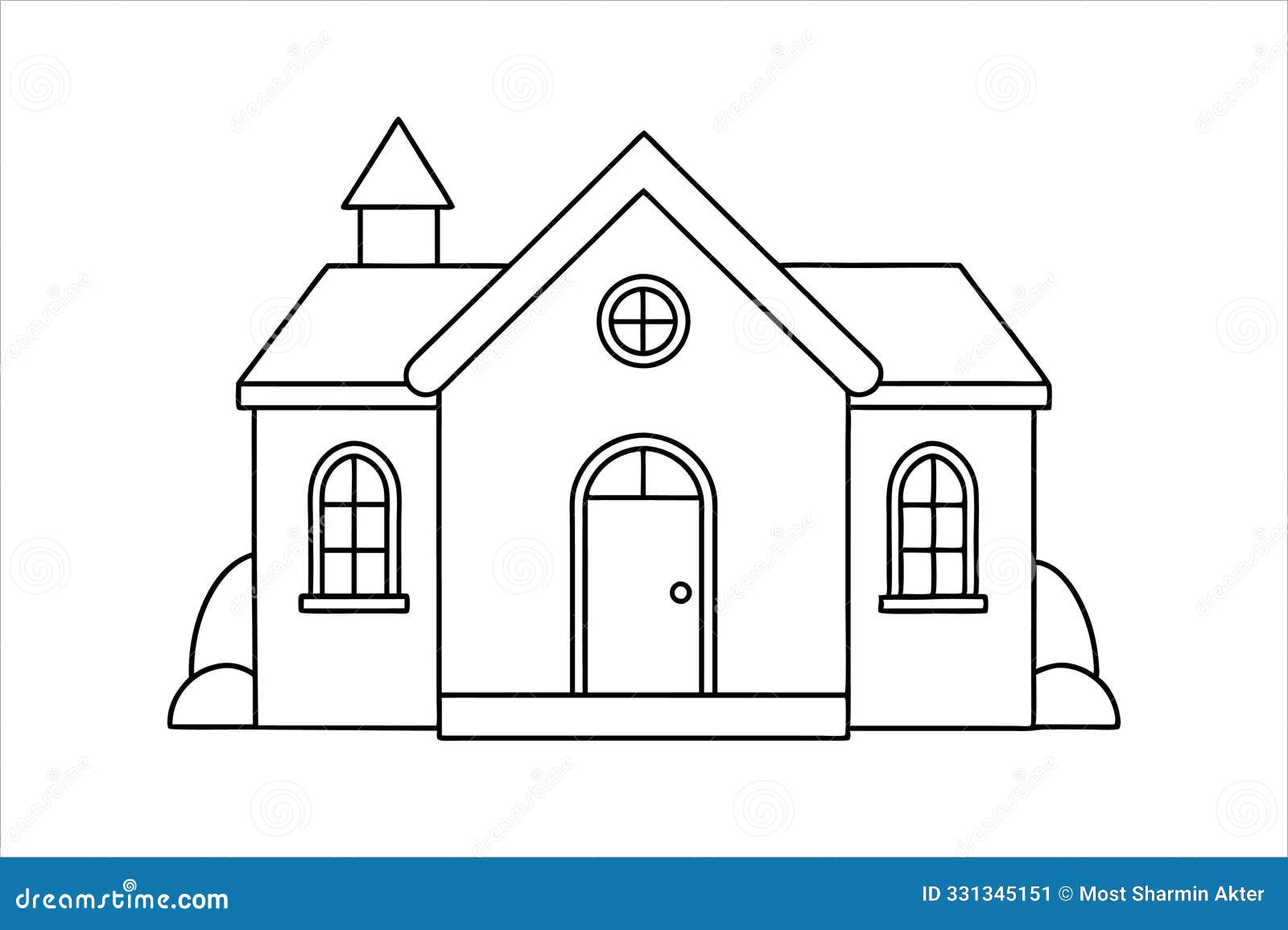 Set of Line Icons of Small and Tiny Houses Vector Illustration Stock ...