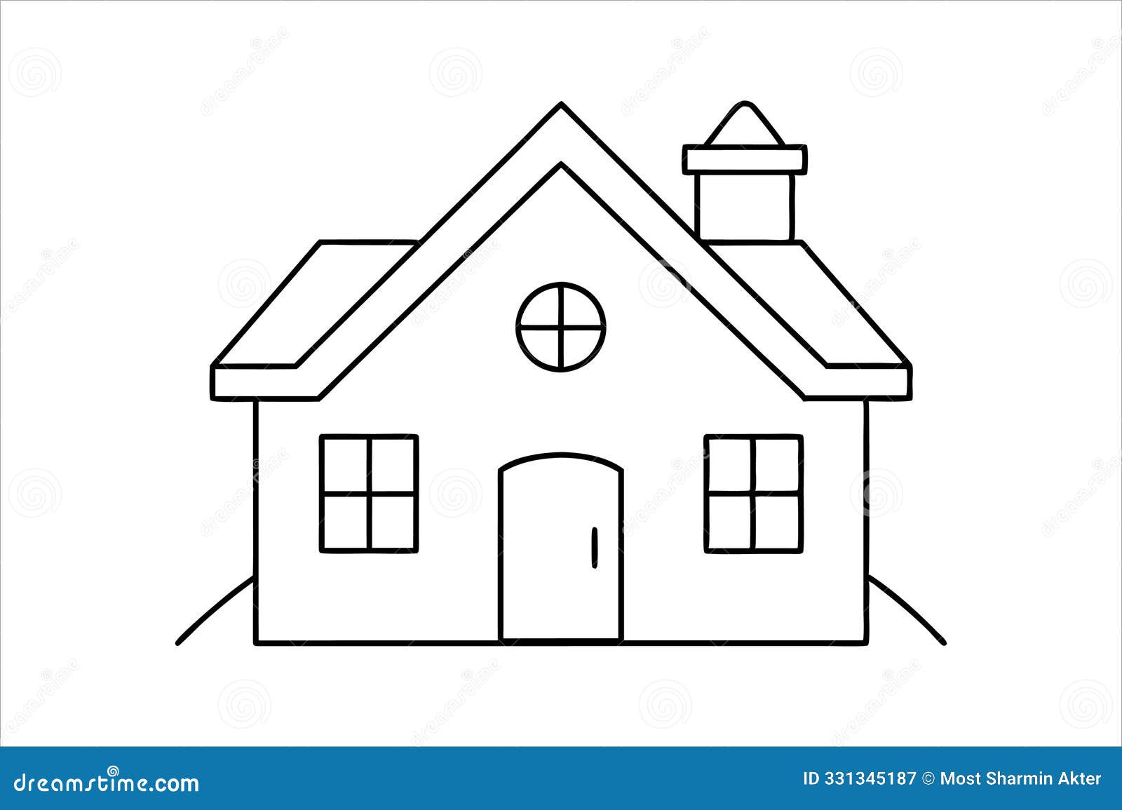 Set of Line Icons of Small and Tiny Houses Vector Illustration Stock ...