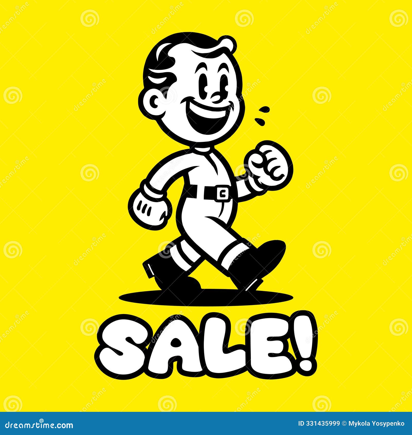 Cartoon sales mascot stock illustration. Illustration of cartoon ...