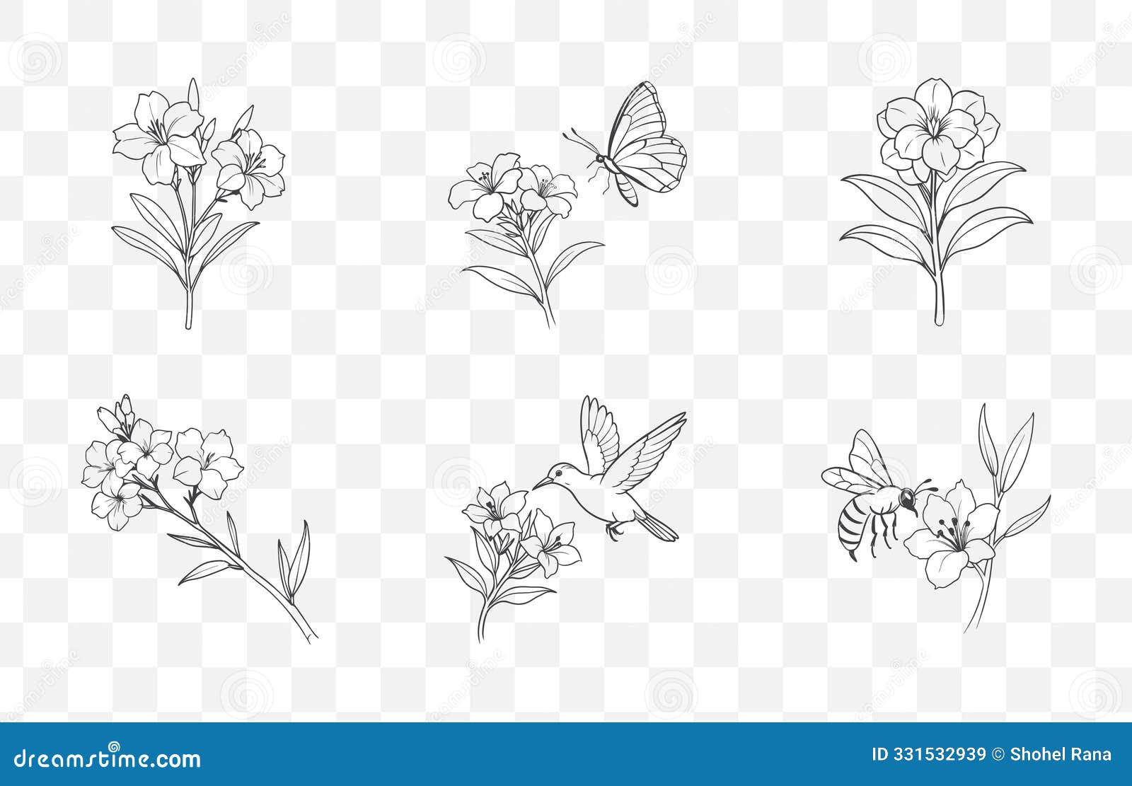 Oleander Vector Icon On White Background. Flat Vector Oleander Icon ...