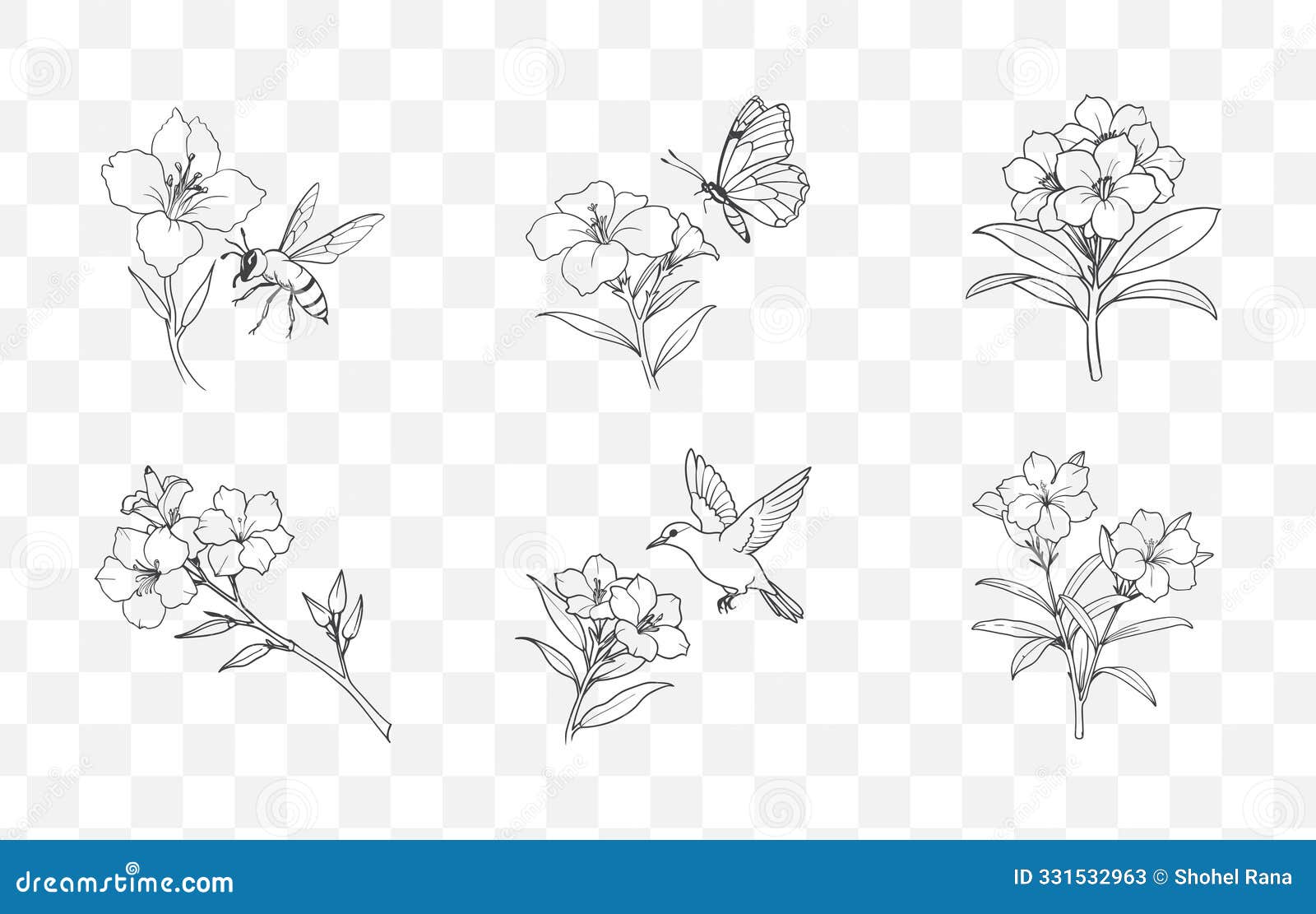 Oleander Vector Icon On White Background. Flat Vector Oleander Icon ...