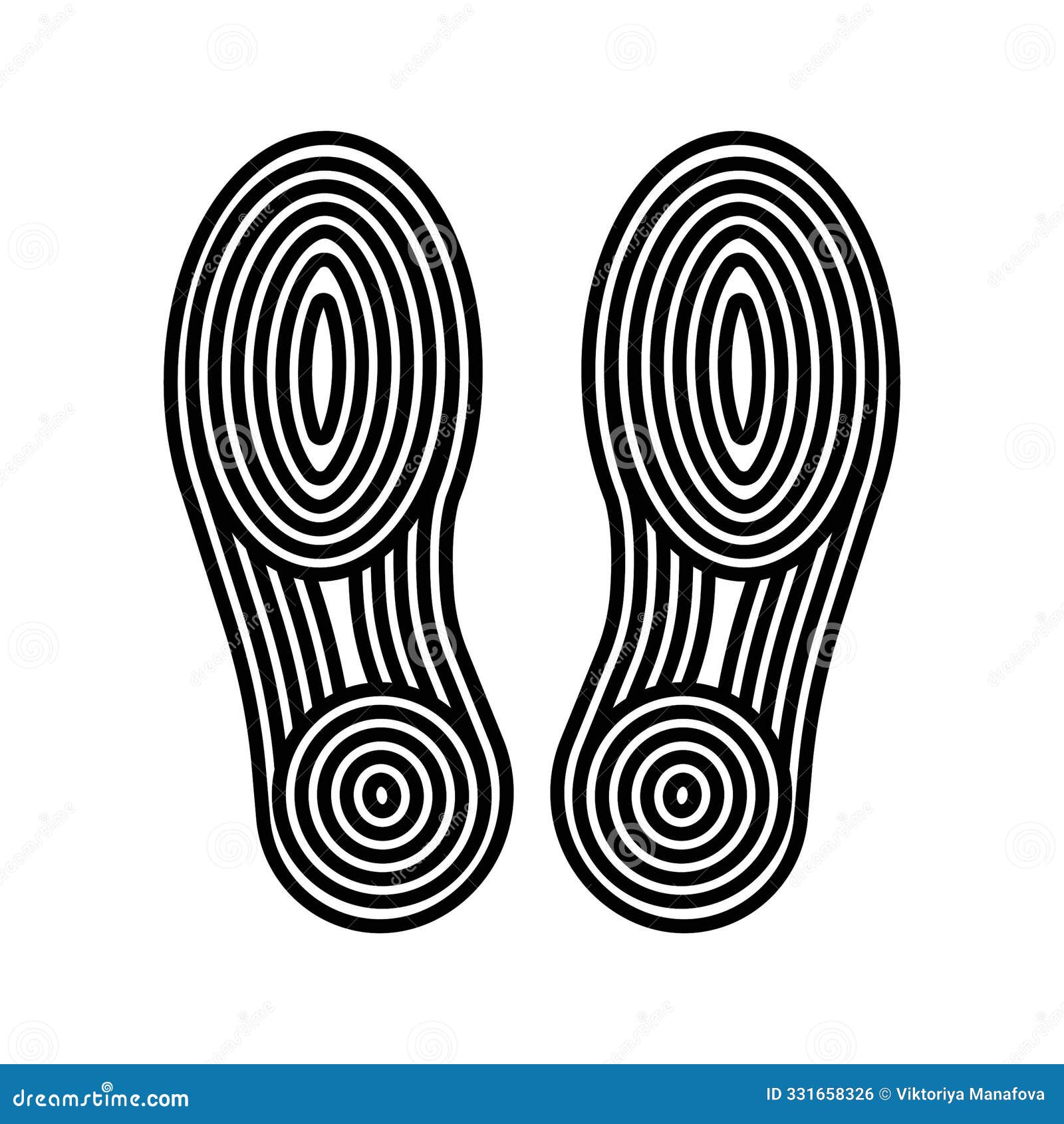 Shoe Sole With Deep Tread Pattern For Enhanced Grip Cartoon Vector ...