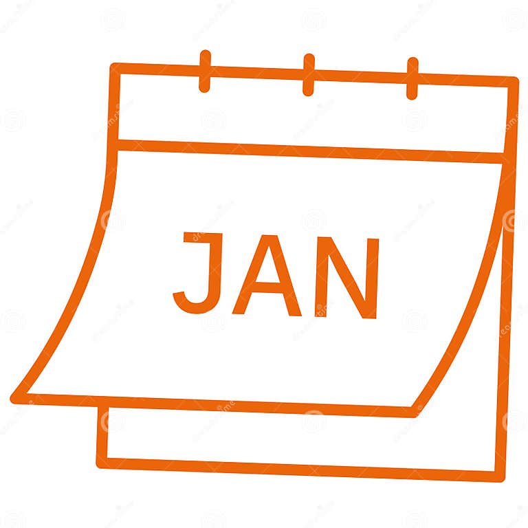 Months of Year in the Yearly Calendar, Date and Time Calendar for the ...