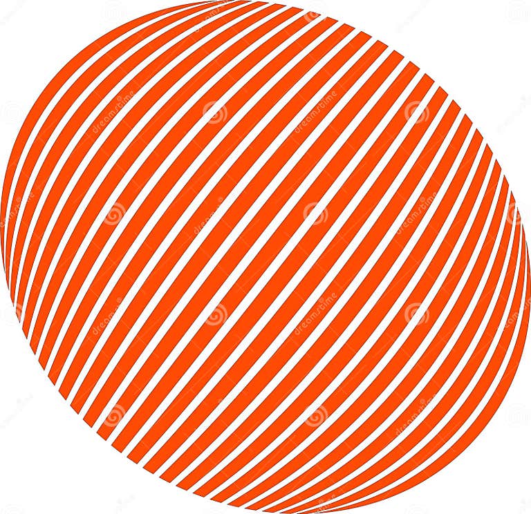 Orange Color Round Pattern. Vector Illustration. Globe Design Stock ...