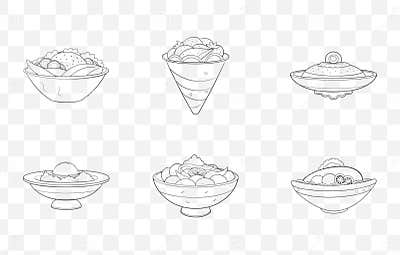 Print Gyro Line Art Vector Set with Detailed Illustrations of Greek ...