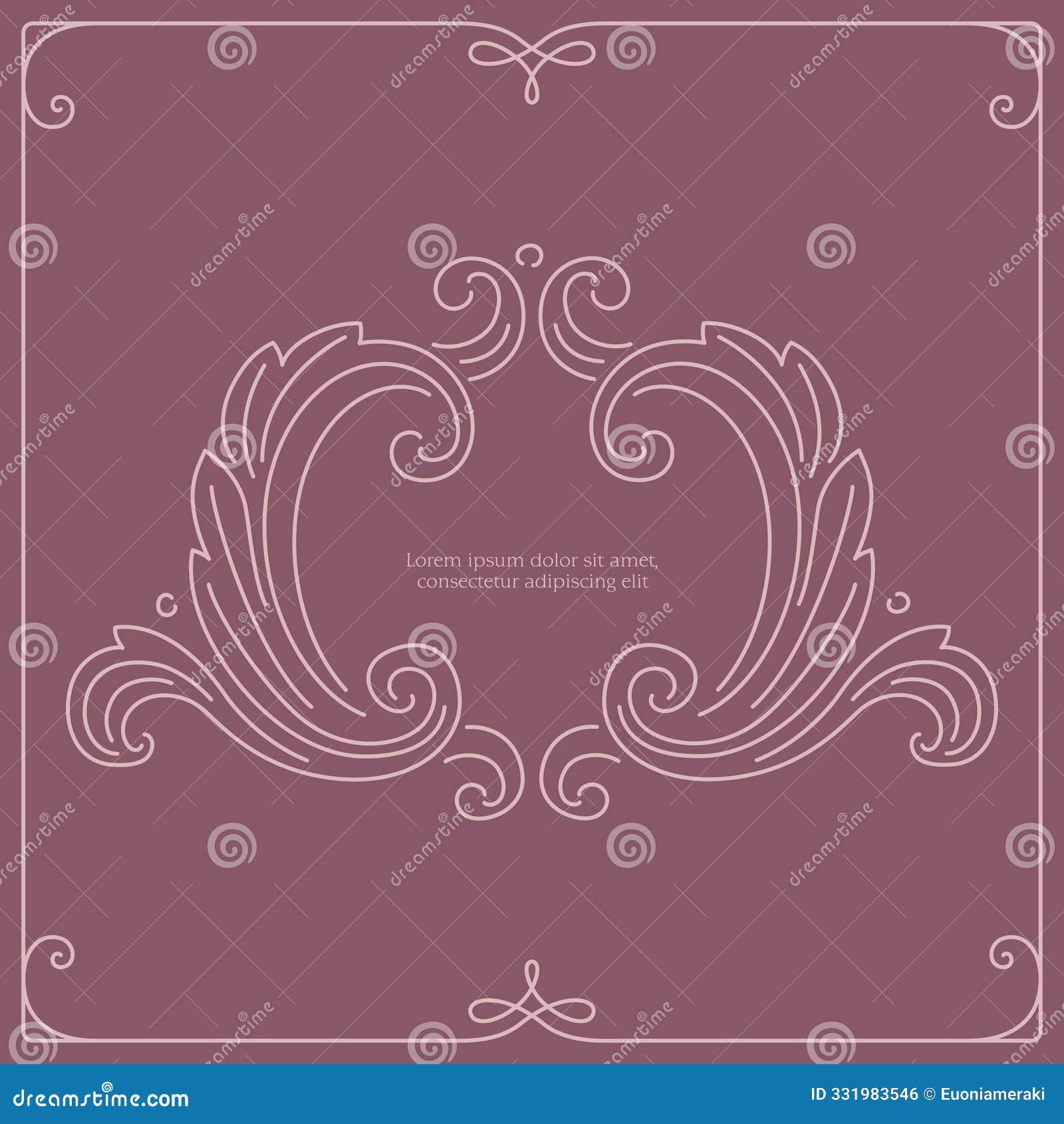 Princess Frame Design Template For Photos, Children Diplomas, Kids ...