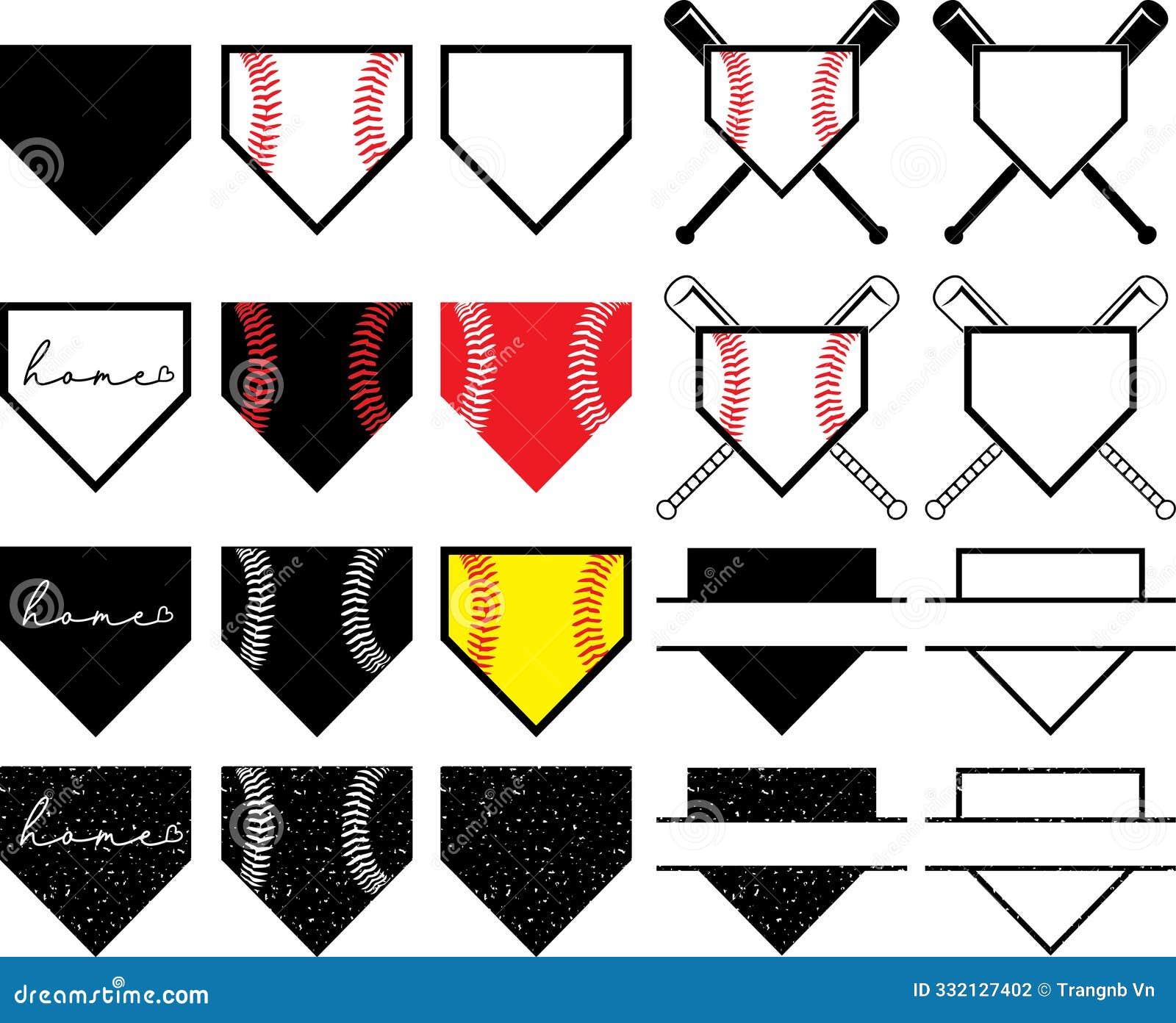 Home Plate, Baseball Home Plate, Baseball Stitches, Baseball Plate Clip ...