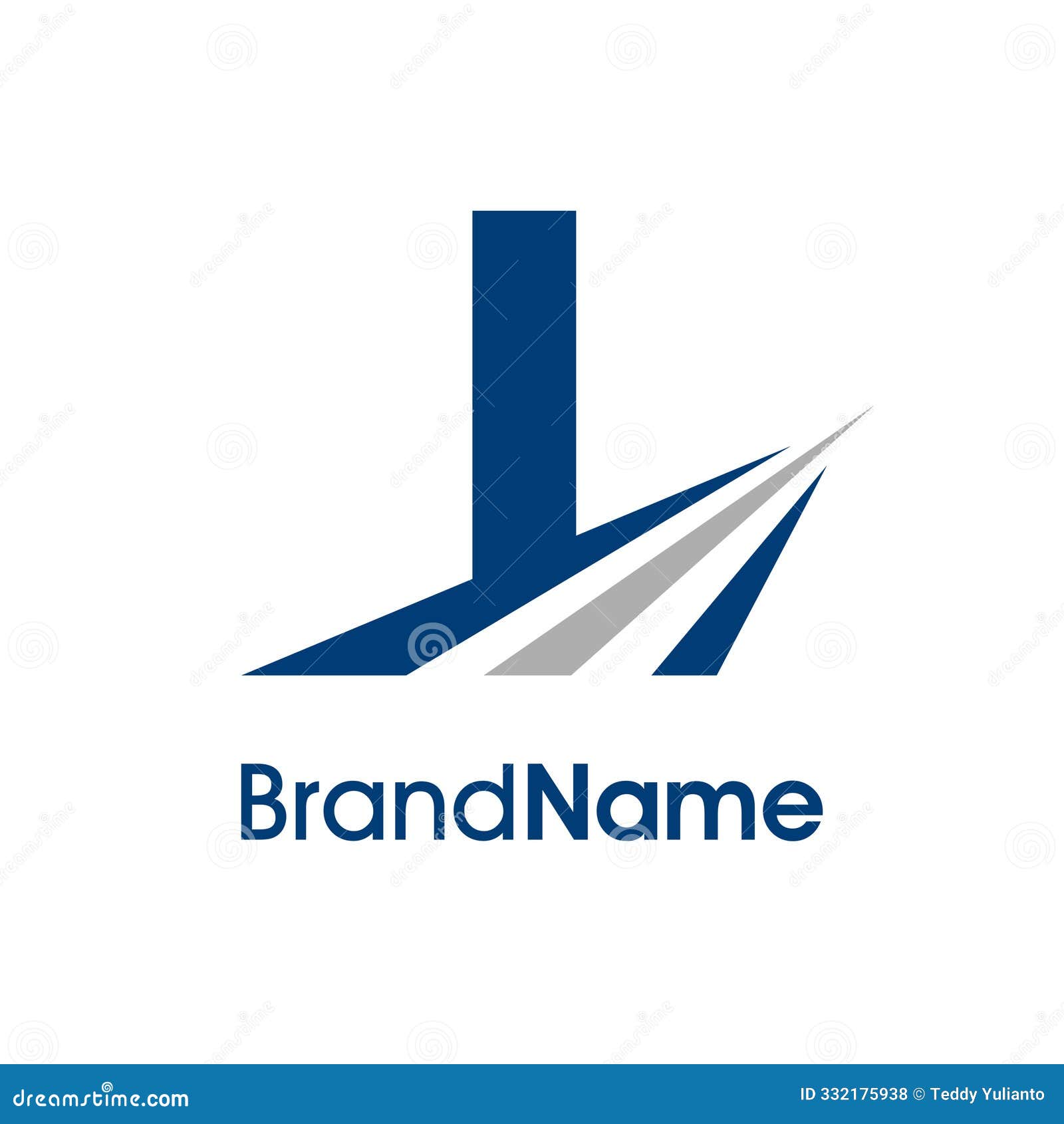 Simple Illustration Initial I Road Logo Stock Illustration ...