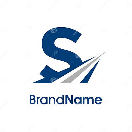 Simple Illustration Initial S Road Logo Stock Vector - Illustration of ...