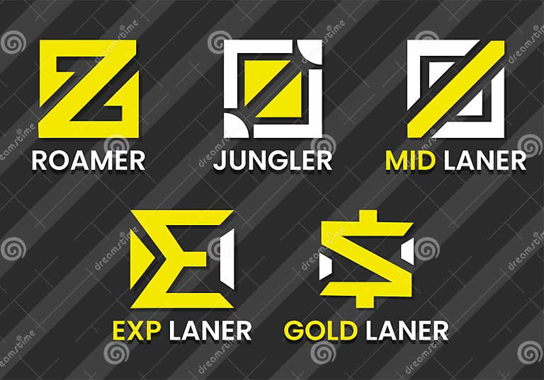 Free Vector Mobile Legend Bang Bang All Role Logos and Icons Roamer ...