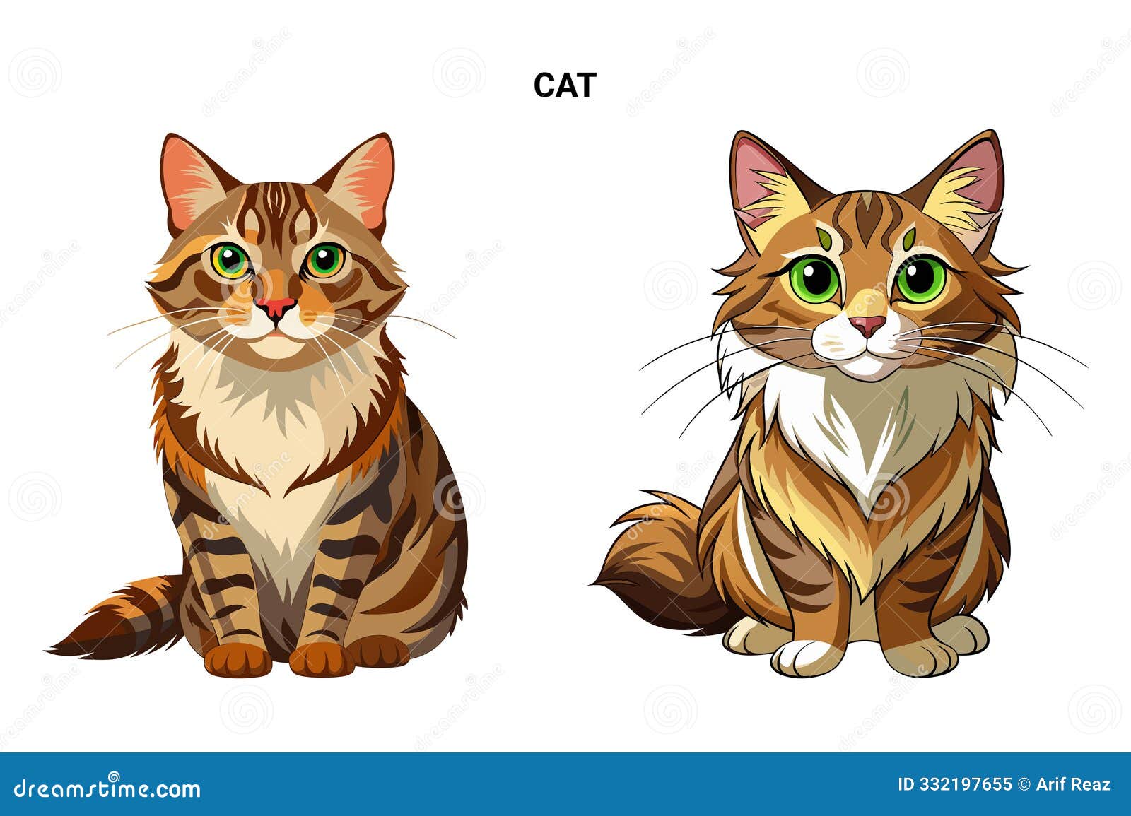 Versatile Vector Cat: Perfect Color for Any Project Stock Image - Image ...