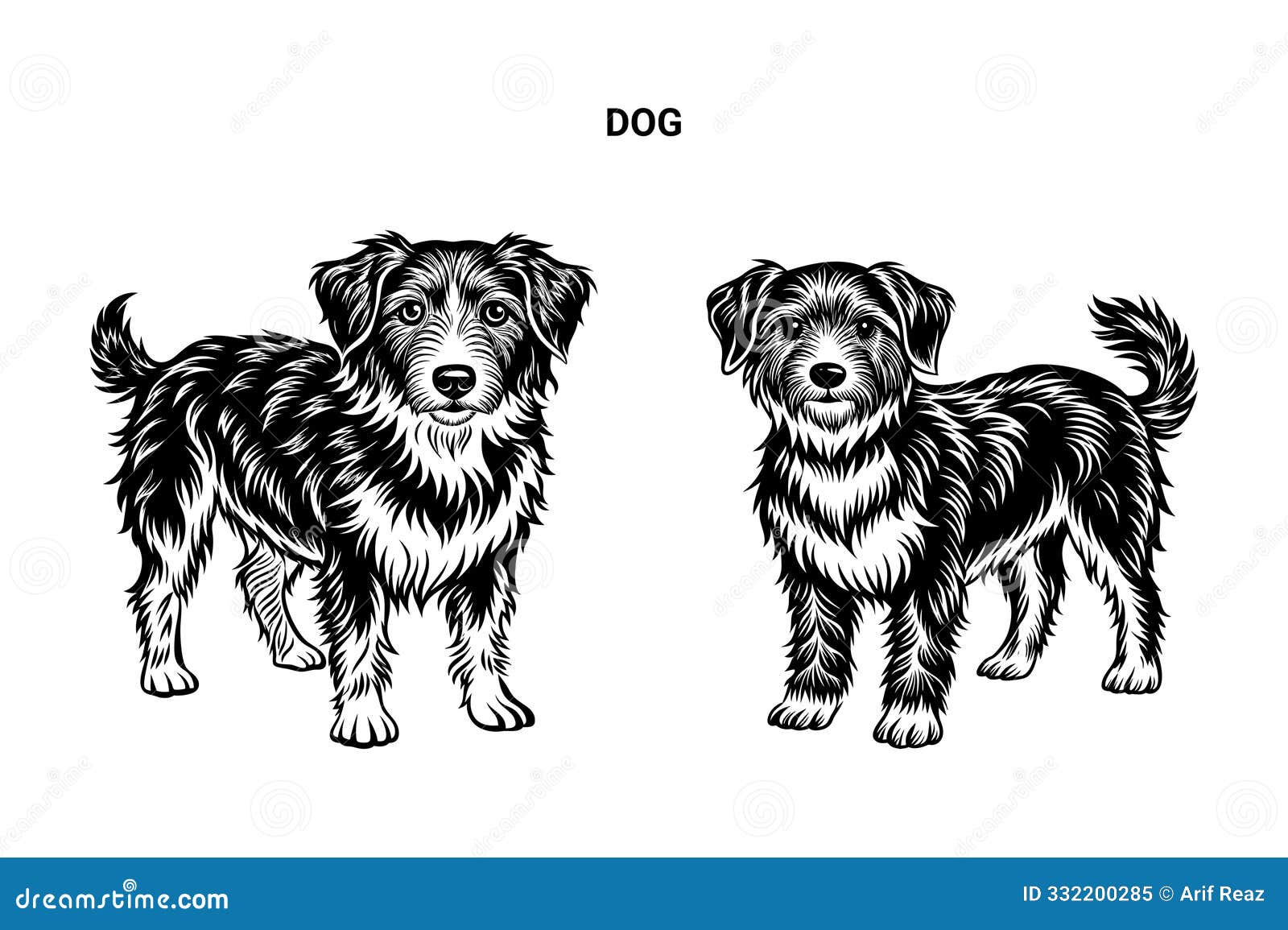 Versatile Vector Dog: Perfect Silhouette for Any Project Stock ...