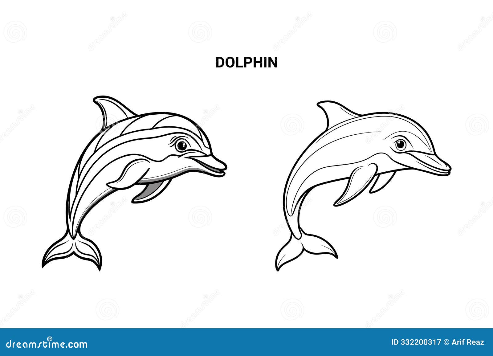 Versatile Vector Dolphin: Perfect Outline for Any Project Stock Vector ...