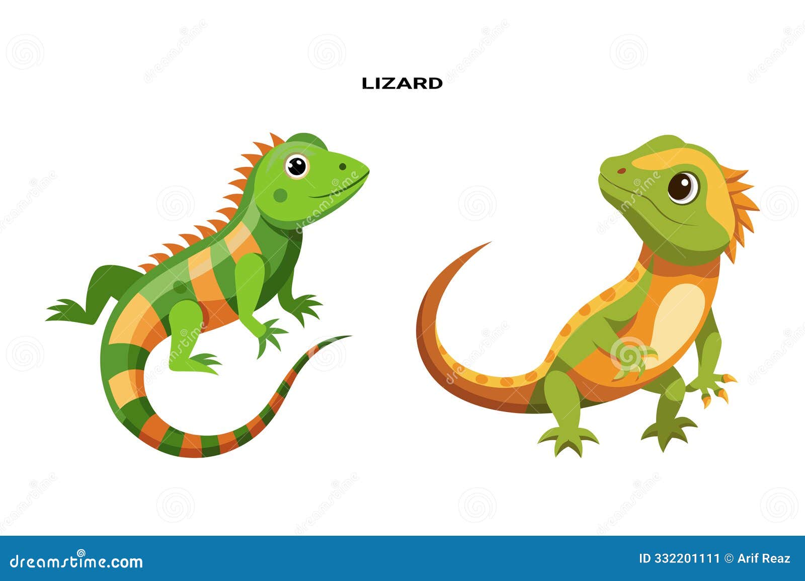 Vector Lizard. Aboriginal Art Lizard Illustration | CartoonDealer.com ...
