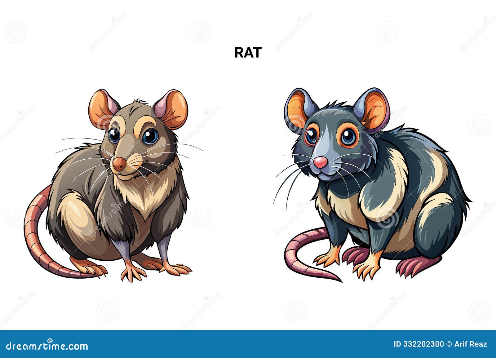 Versatile Vector Rat: Editable Color Perfect for Any Project Stock ...