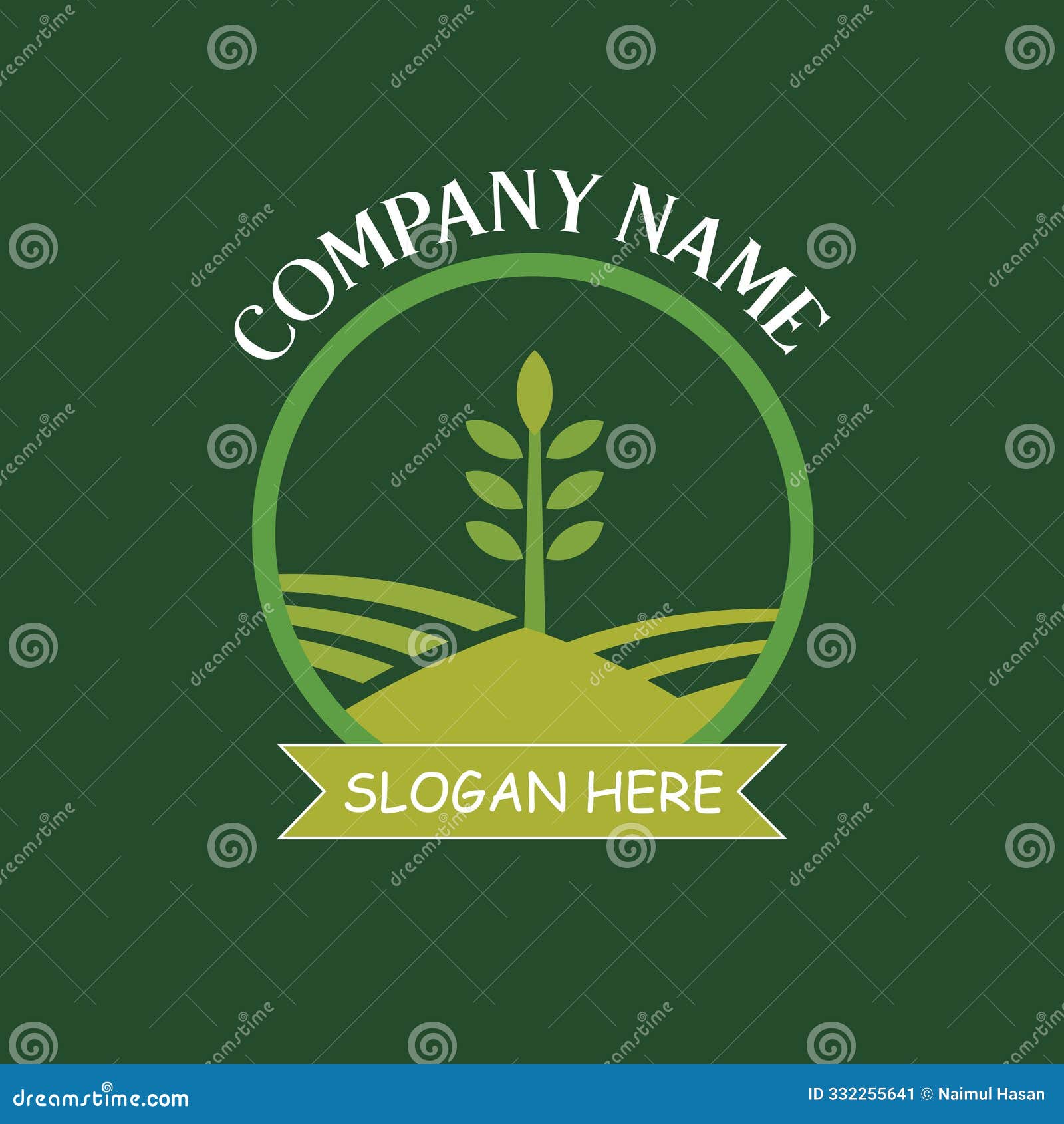 Creative Farming Logo Design, Agriculture Logo for Your Company. Stock ...