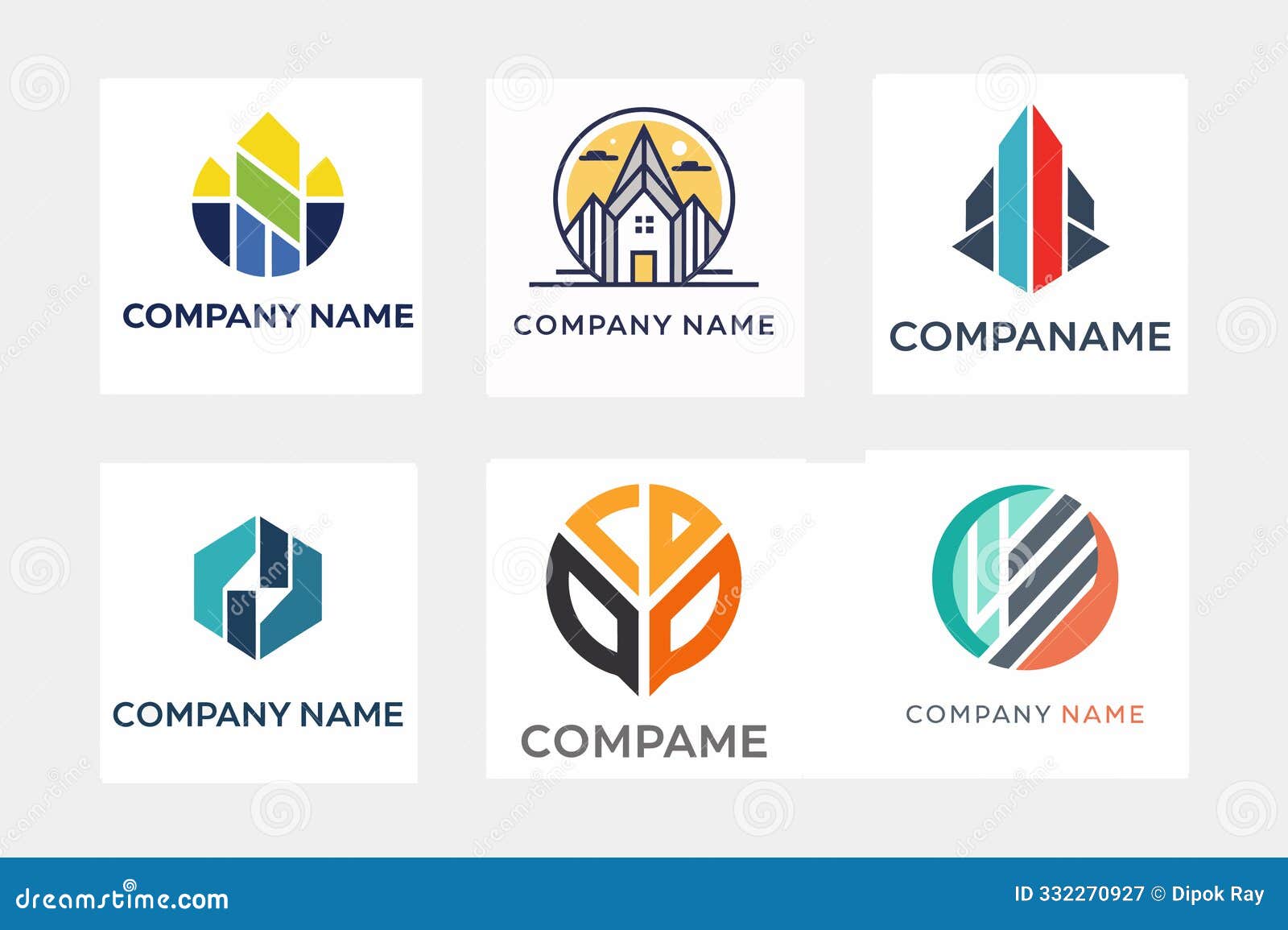 A Minimalist Logo for Company Name Vector Illustration Stock ...